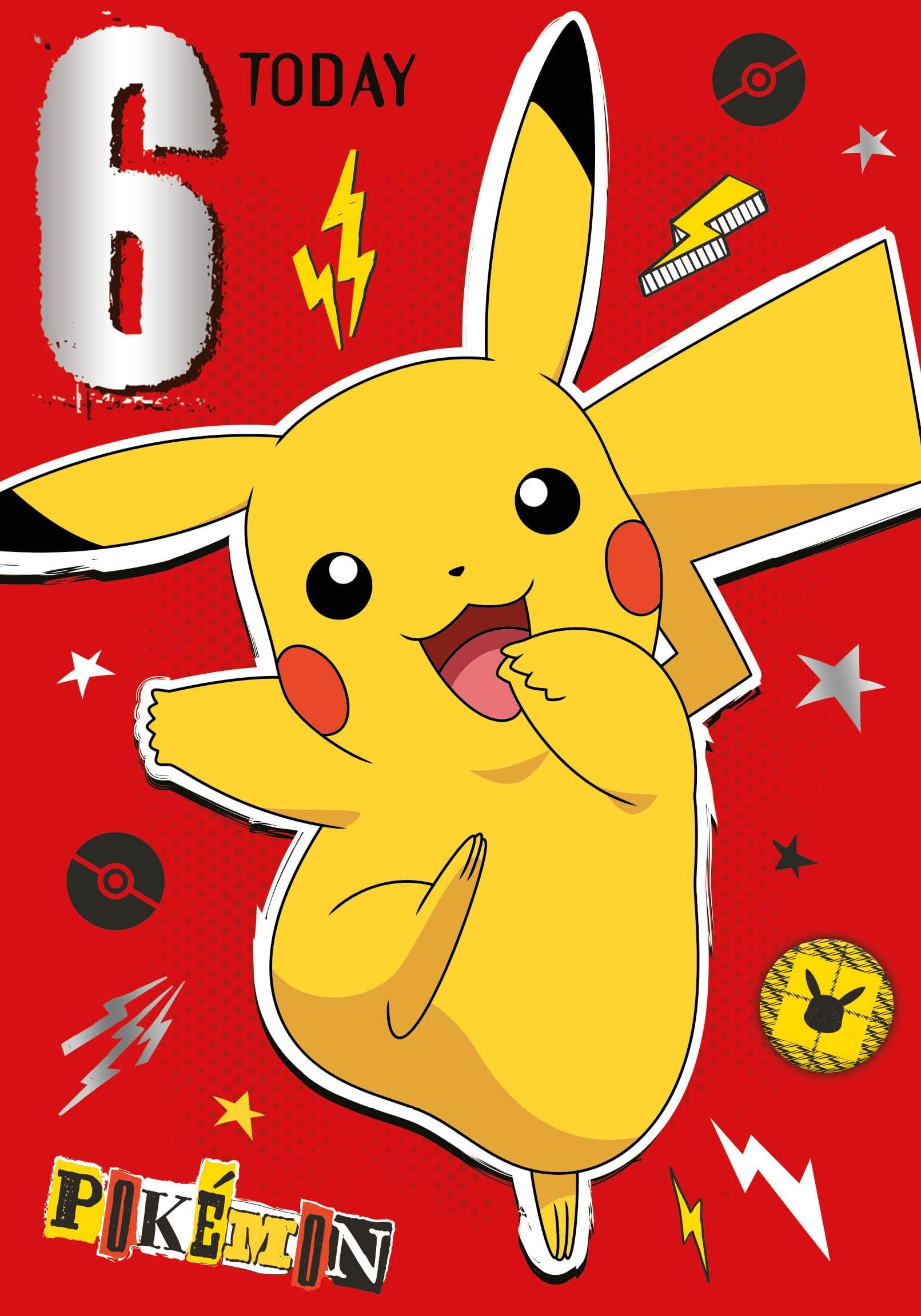 Age 5 Birthday Card, Pokemon Age 5 Birthday Card, Birthday Card for Age ...