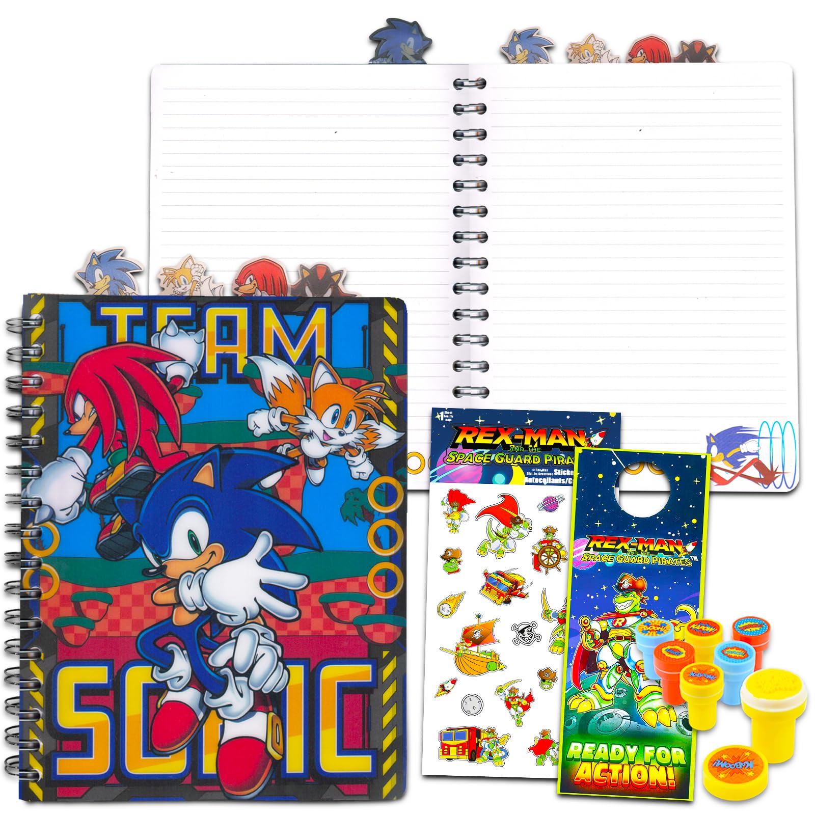Sonic the Hedgehog School Supplies Bundle - Sonic Journal Notebook for ...