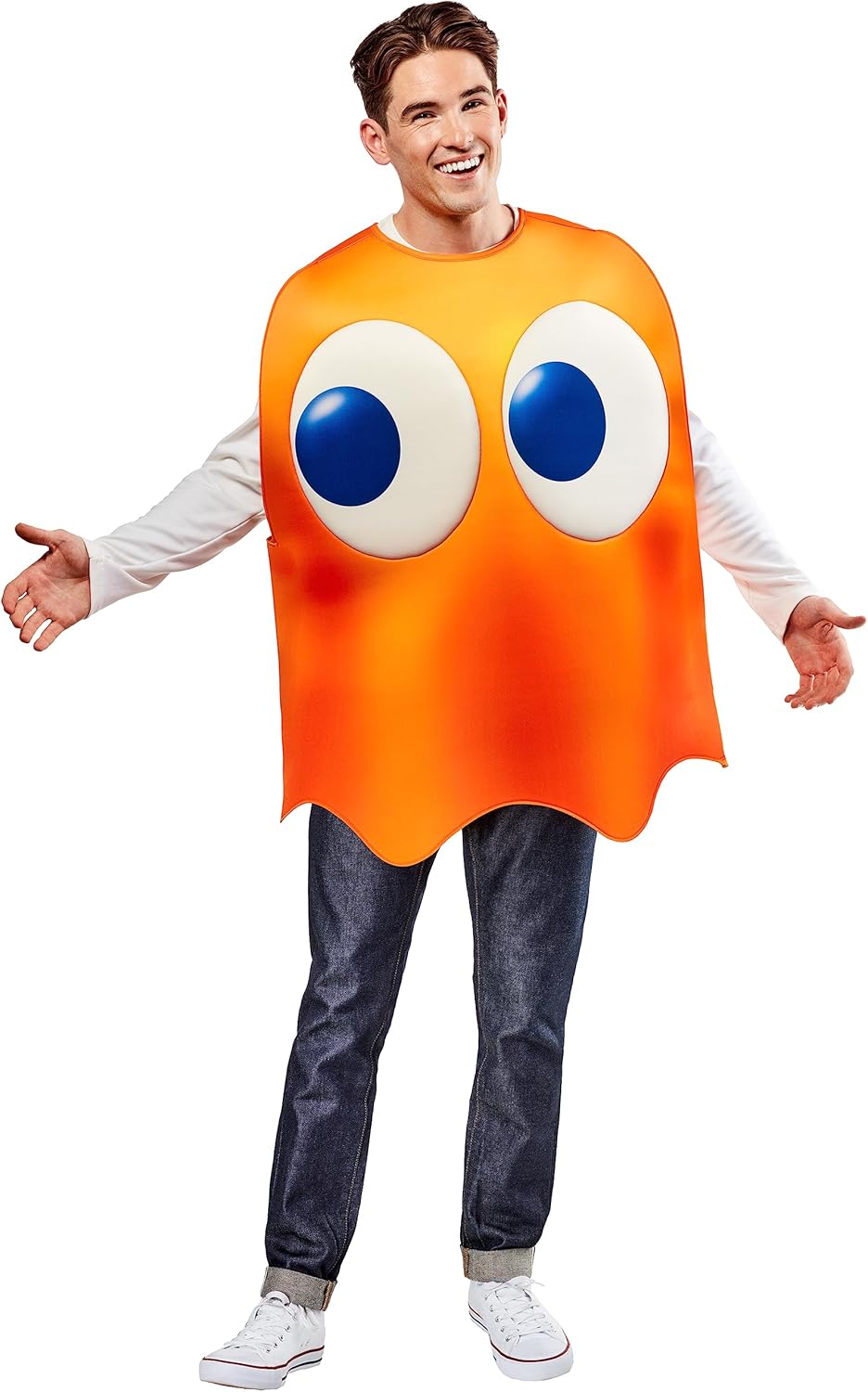 Amazon.com: NECA Adult Pac-Man Foam Costume Tunic, Clyde, One Size ...