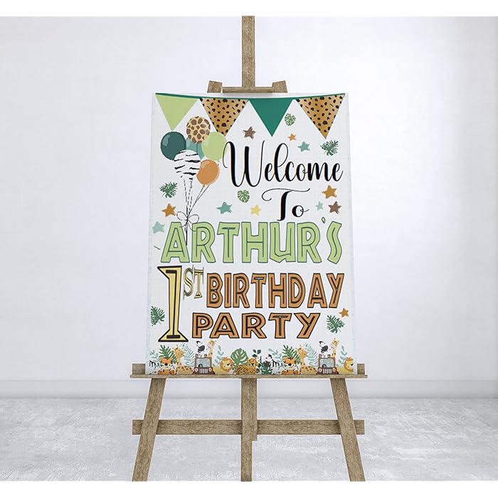 Buy party prints 2020 Personalised 1st Birthday Welcome Sign with ...
