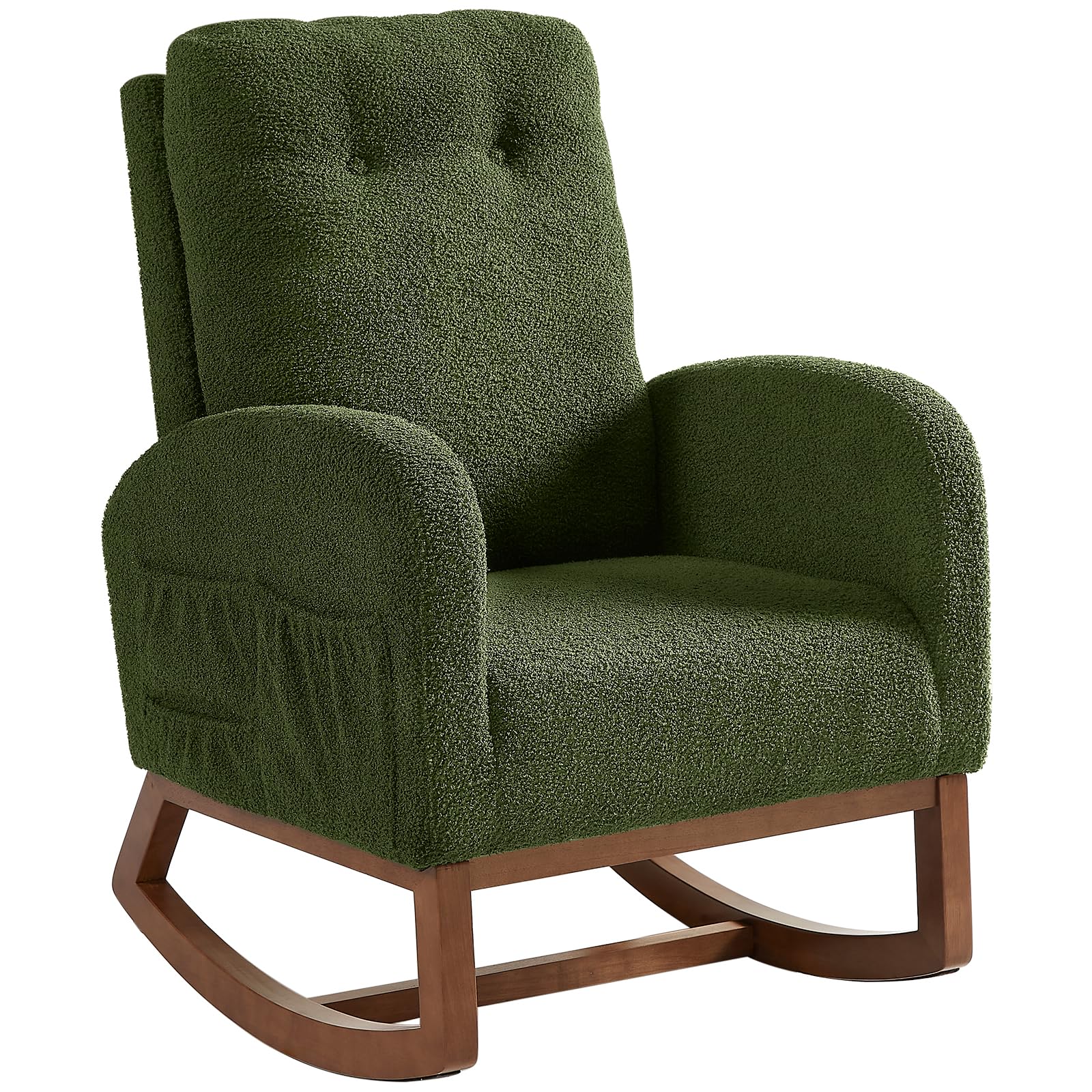 Rocking Chair Nursery, Rocking Chairs with Solid Wood Legs, Teddy ...