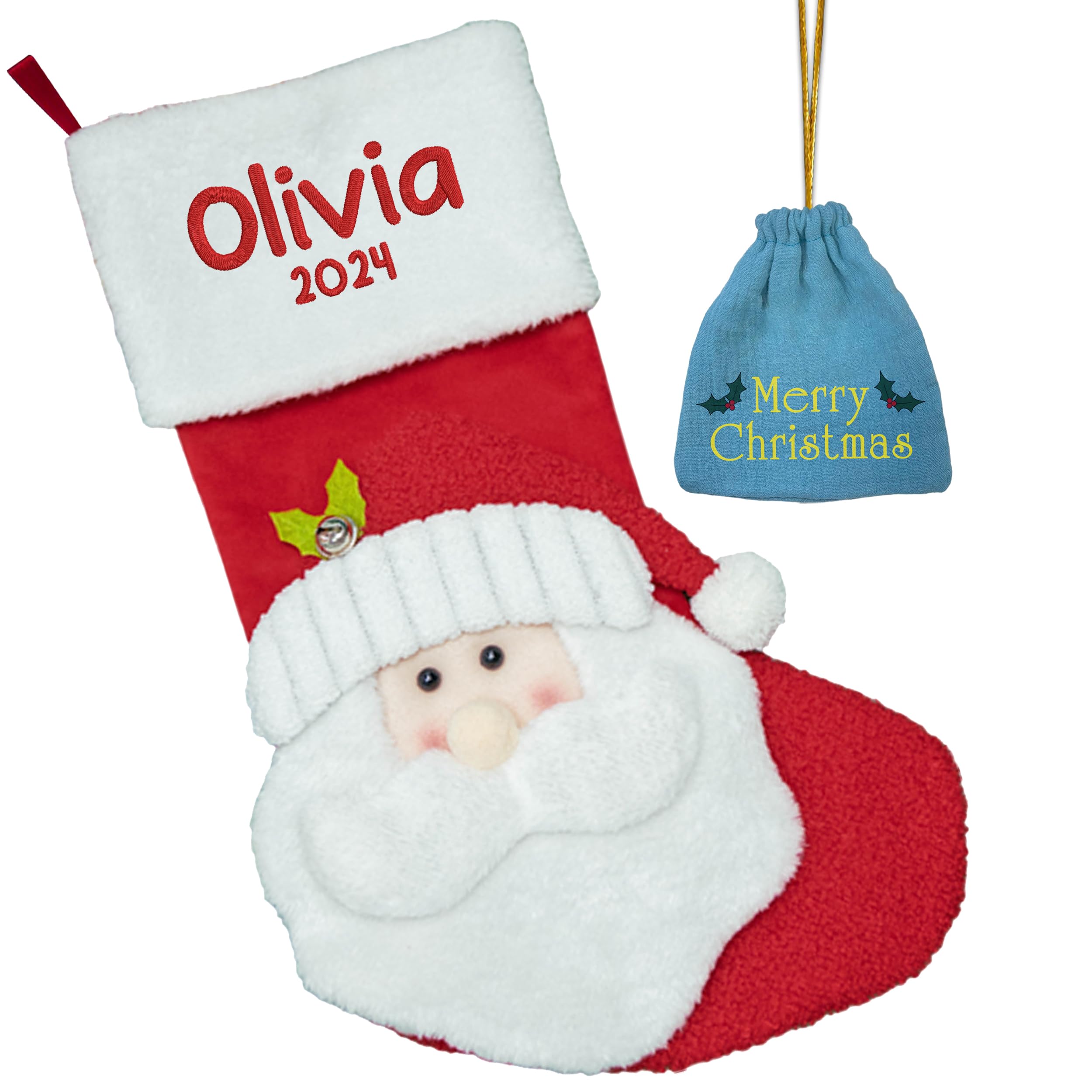 Amazon.com: Julyly POD Personalized Baby Christmas Stocking, Custom ...