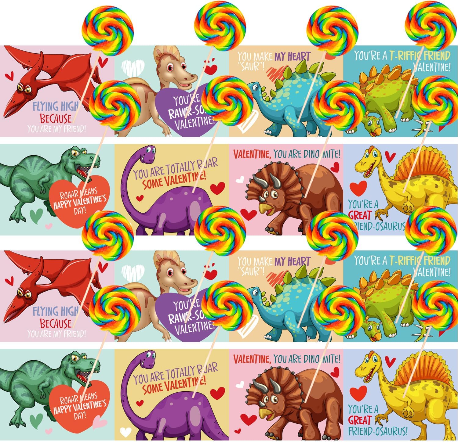 Amazon.com: Dinosaur Valentines Cards Party Favors, Dino-mite ...