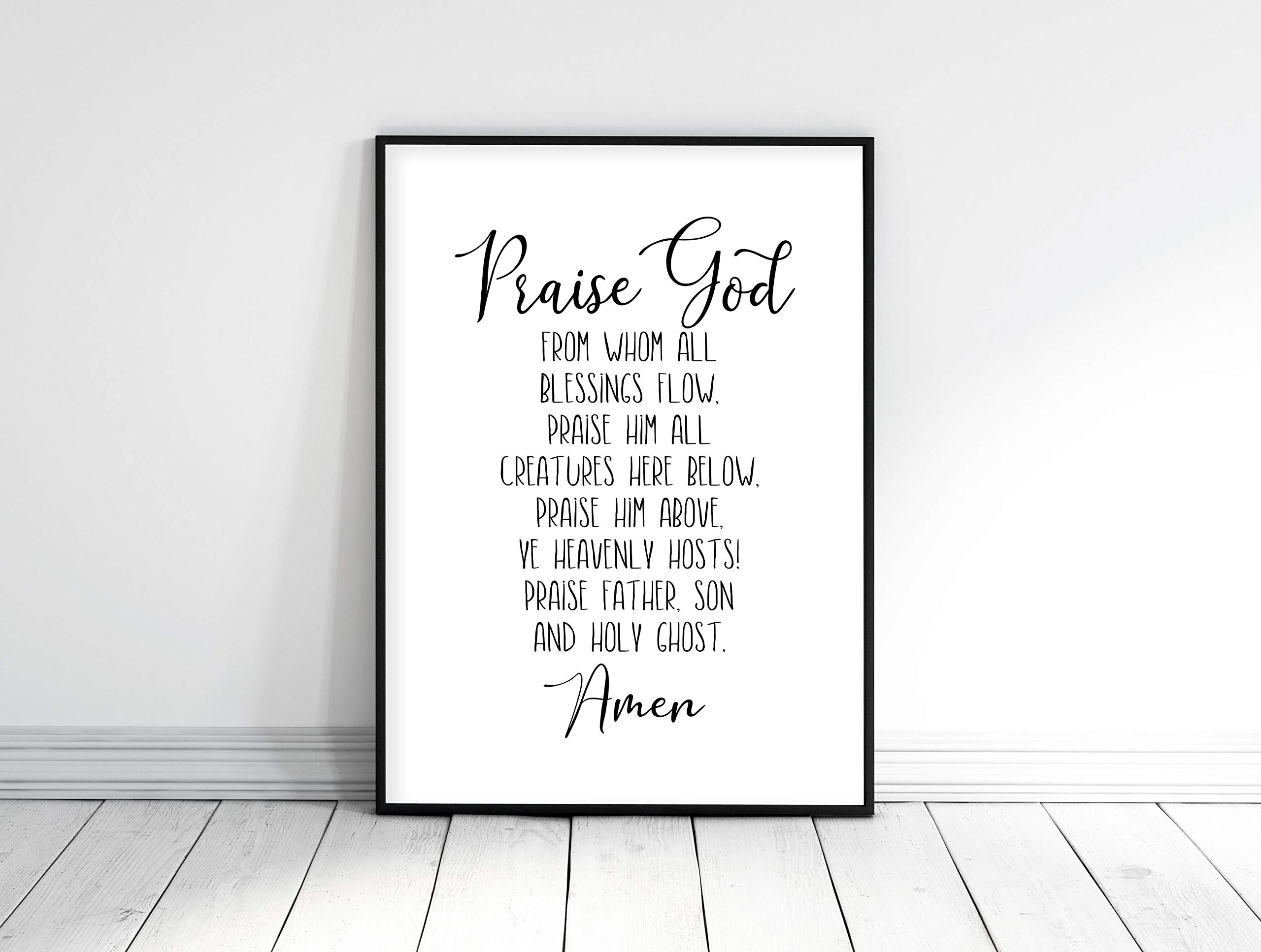 Buy Praise God From Whom All Blessings Flow Bible Verse Printable ...
