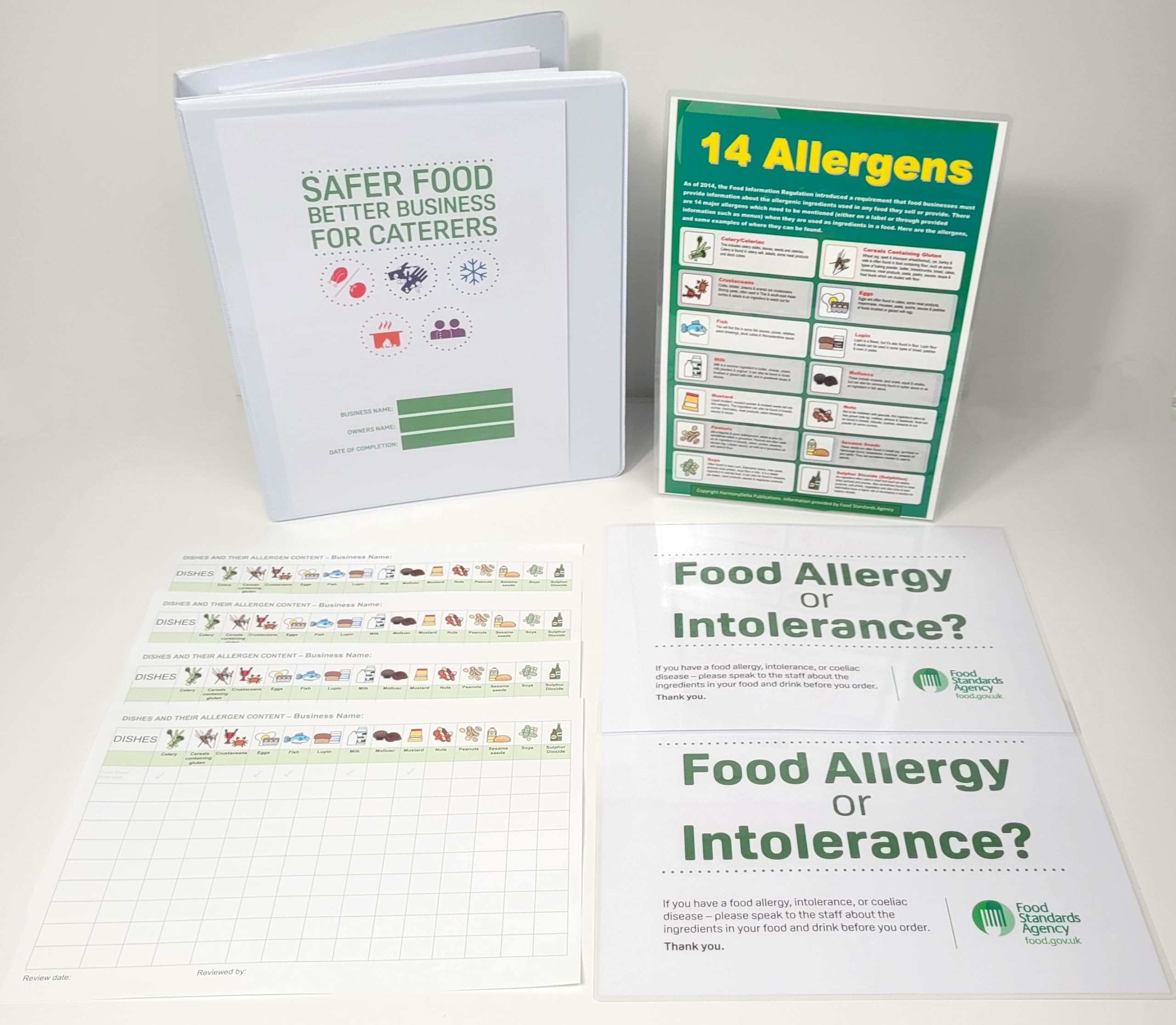 Safer Food Better Business for Caterers 2025 Ring Binder/Folder & 13 ...