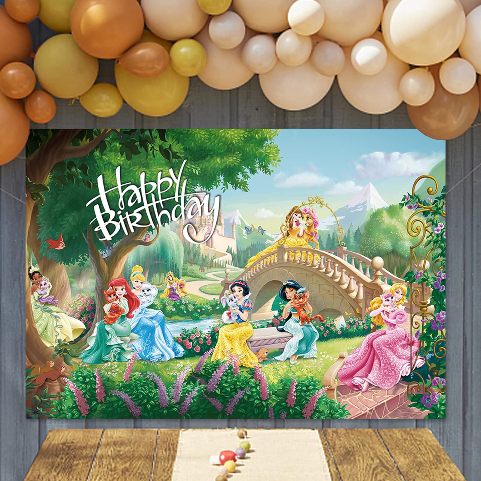 Disney Princess Birthday Backdrop Princess Castle Birthday Backdrop ...