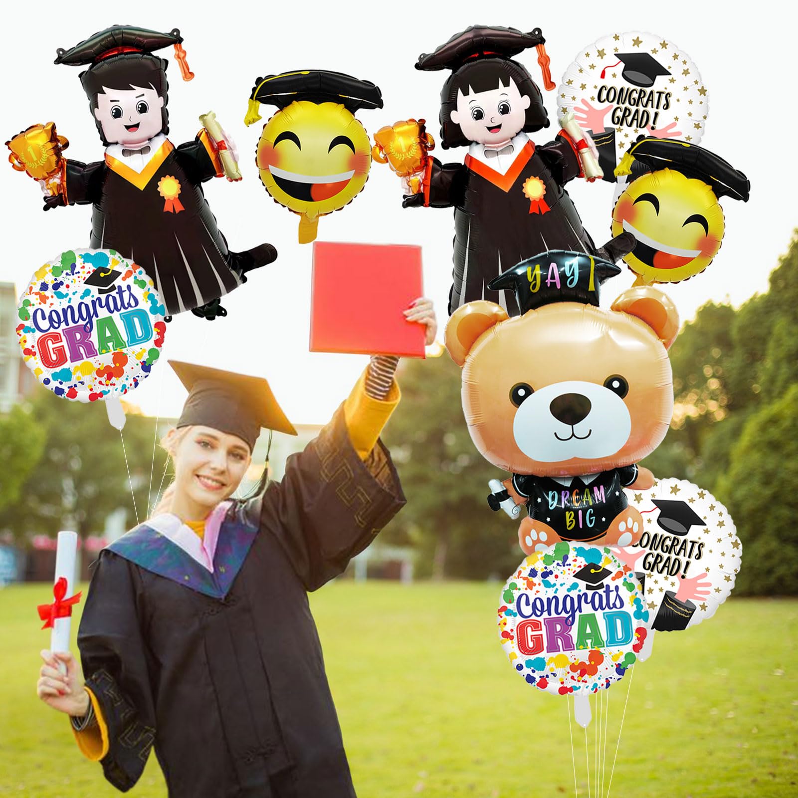 Snapklik.com : Graduation Balloons Class Of 2025, Graduation Bear Boy ...