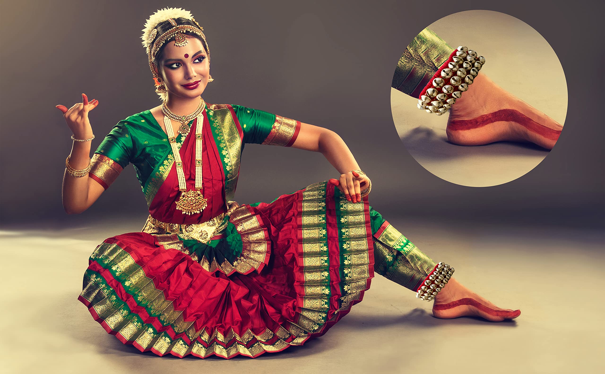 Indian Dancers With Bells Free Shipping! Prisha India Craft Kathak