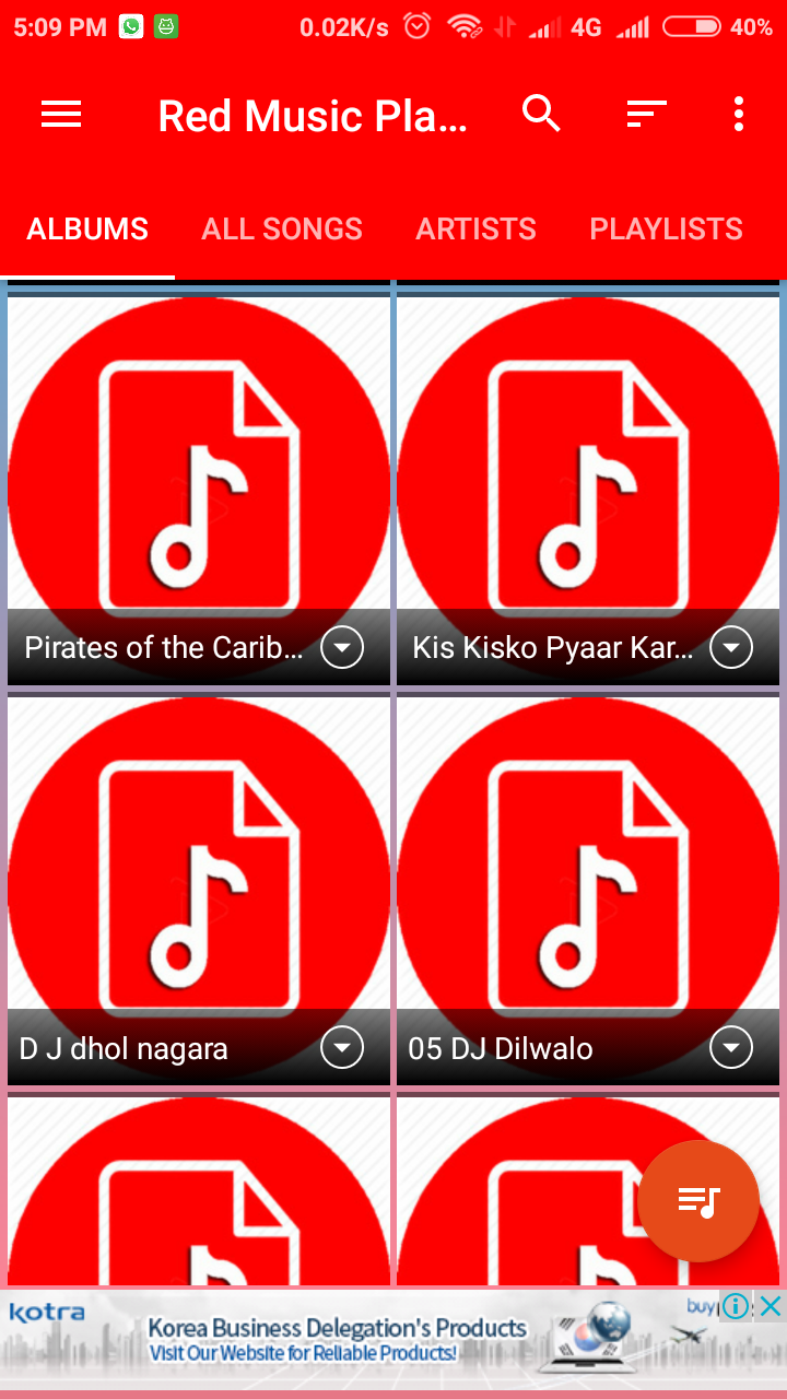 new red music player - App on Amazon Appstore