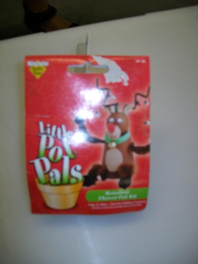 Amazon.com | Little Pot Pals Reindeer Flower Pot Kit: Arts And Crafts ...