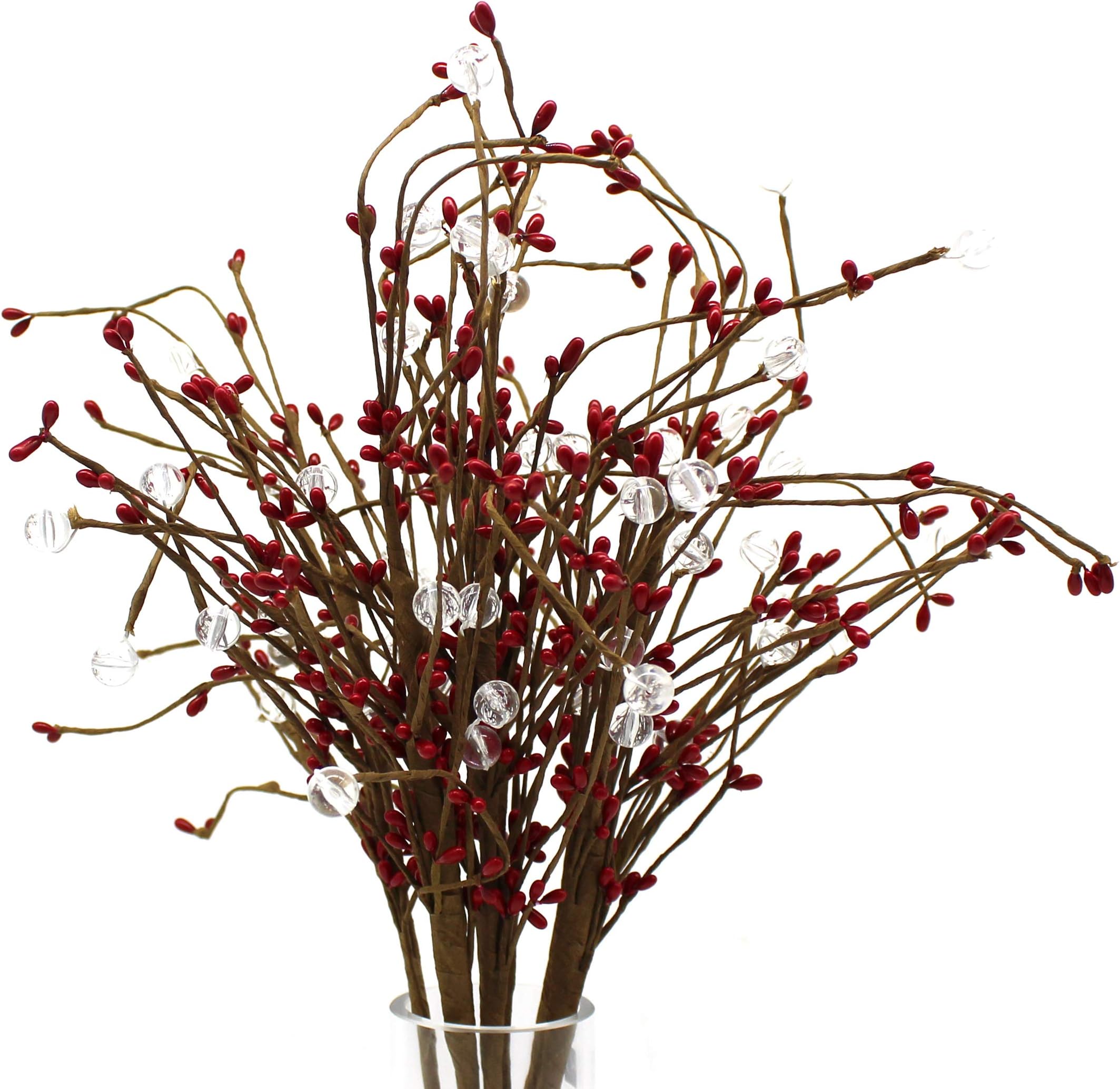 Amazon.com: CVHOMEDECO. 18 Inch Primitives Rustic Pip Berries with ...