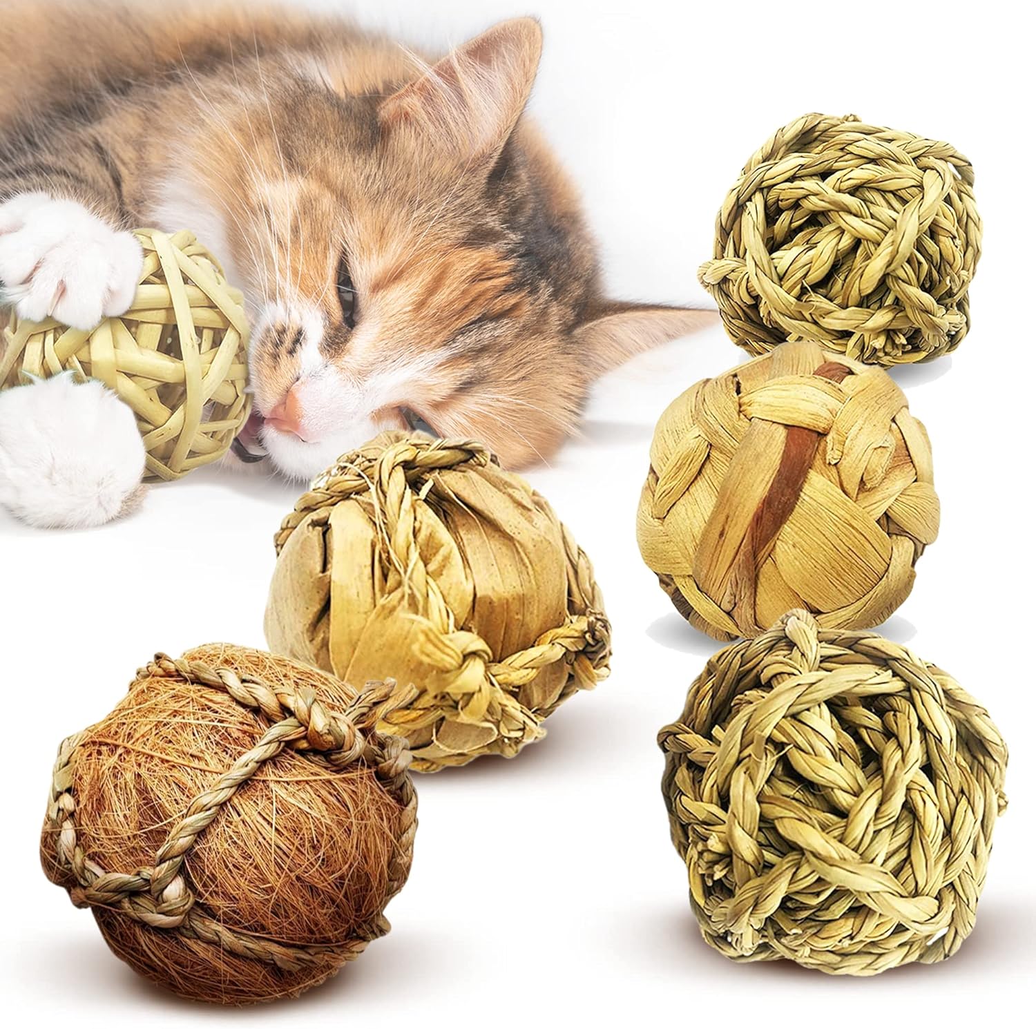 Amazon.com : CoCoo Cat Floss Balls, Activity Chews, Gnawing and Teeth ...