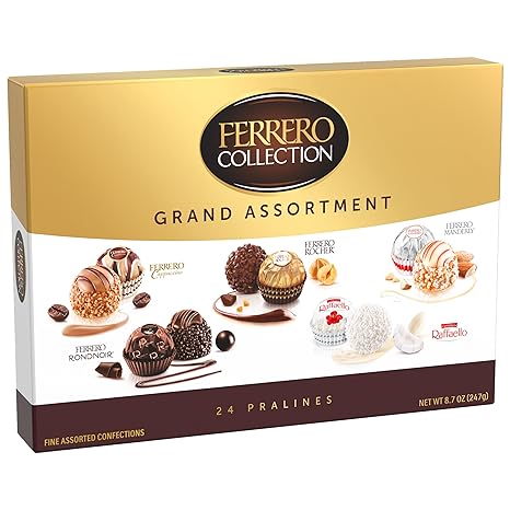 Amazon.com : Ferrero Rocher Grand Assortment, Premium Gourmet Assorted ...