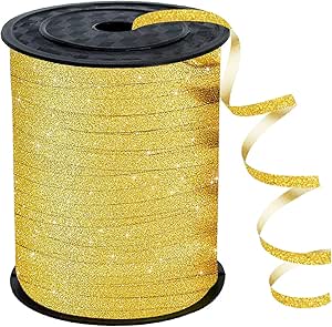 Amazon.com: YOYOWY 500 Yard Gold Curling Ribbon for Gift Wrapping ...