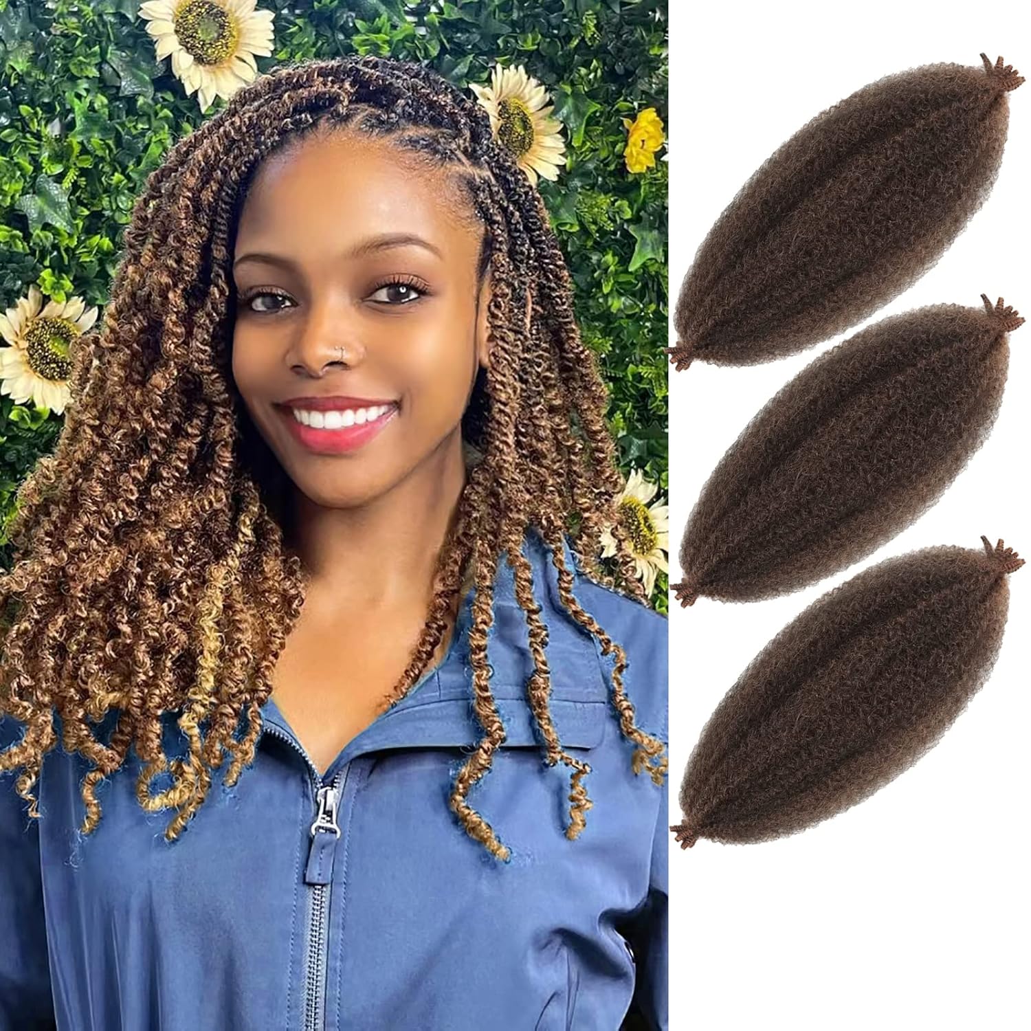 Amazon.com : Marley Twist Braiding Hair 1B/30 Spring Twist Hair 18 Inch ...