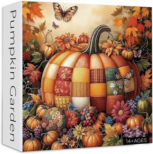 Amazon.com: PICKFORU Pumpkin Garden Puzzles for Adults 1000 Pieces ...
