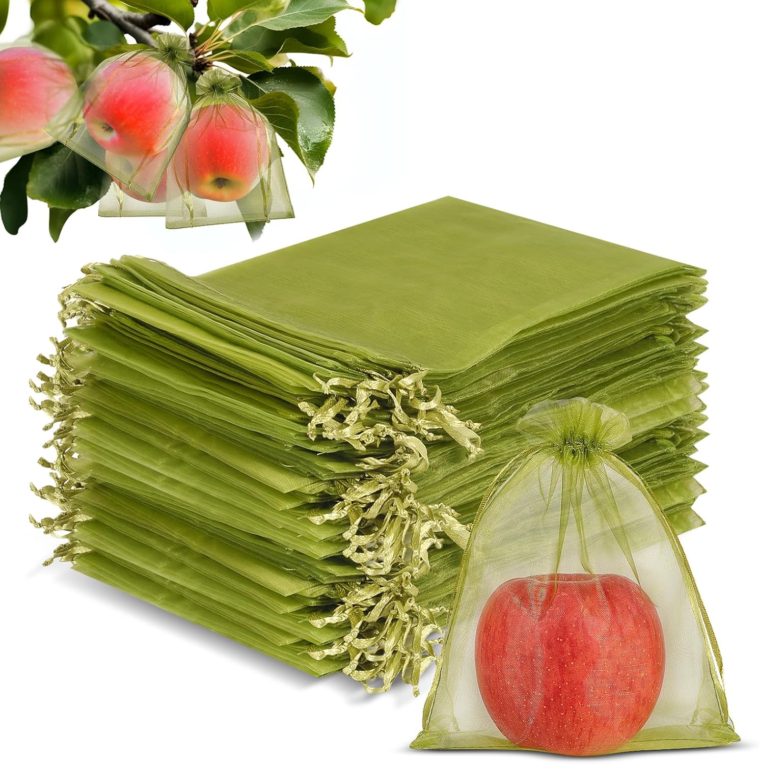 Amazon.com : Verdenu 200 Pcs Fruit Protection Bags, 6''×8'' Fruit Bags ...