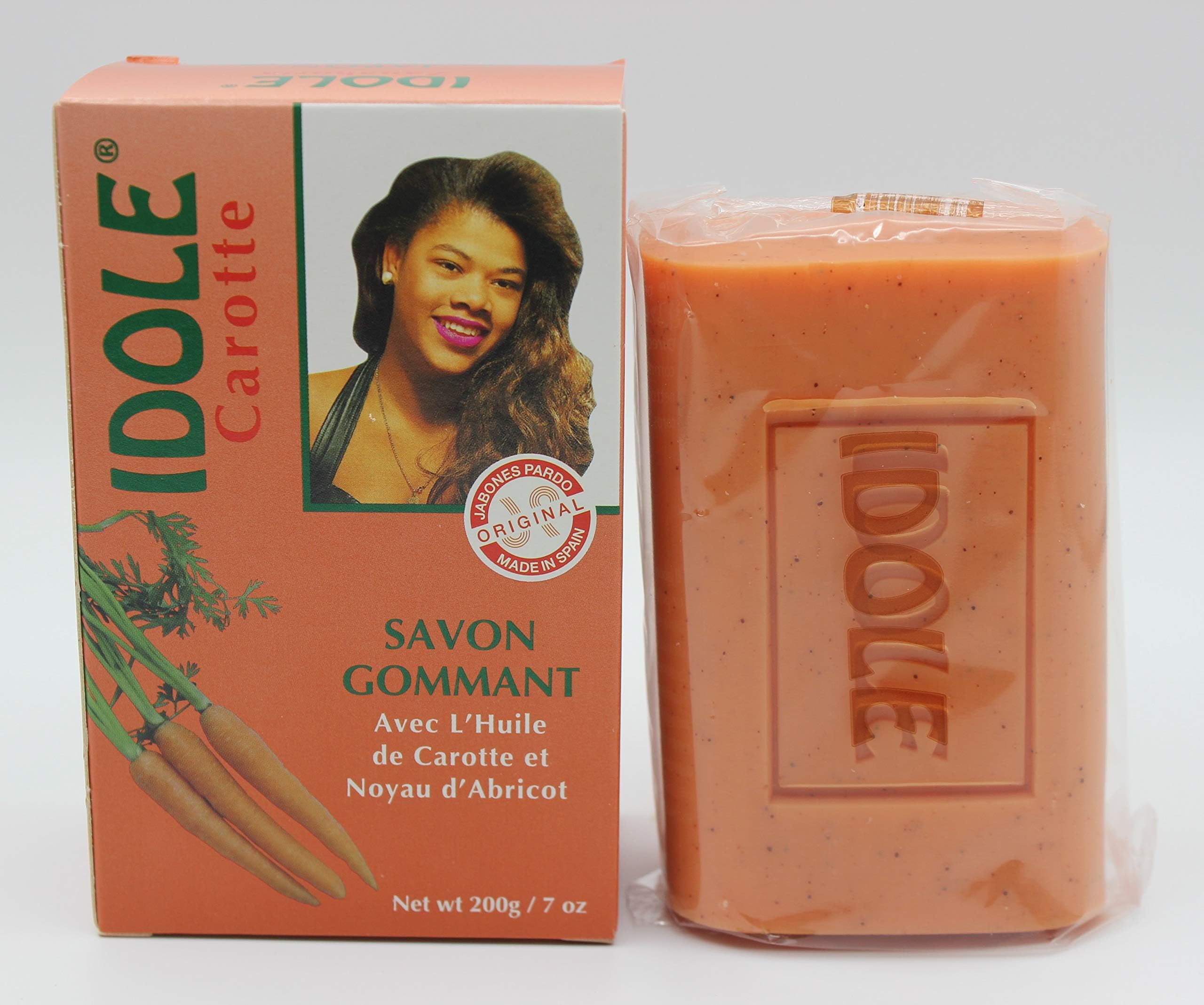 Amazon.com : Idole Carrot Exfoliating Soap with Apricot Powder 200g ...