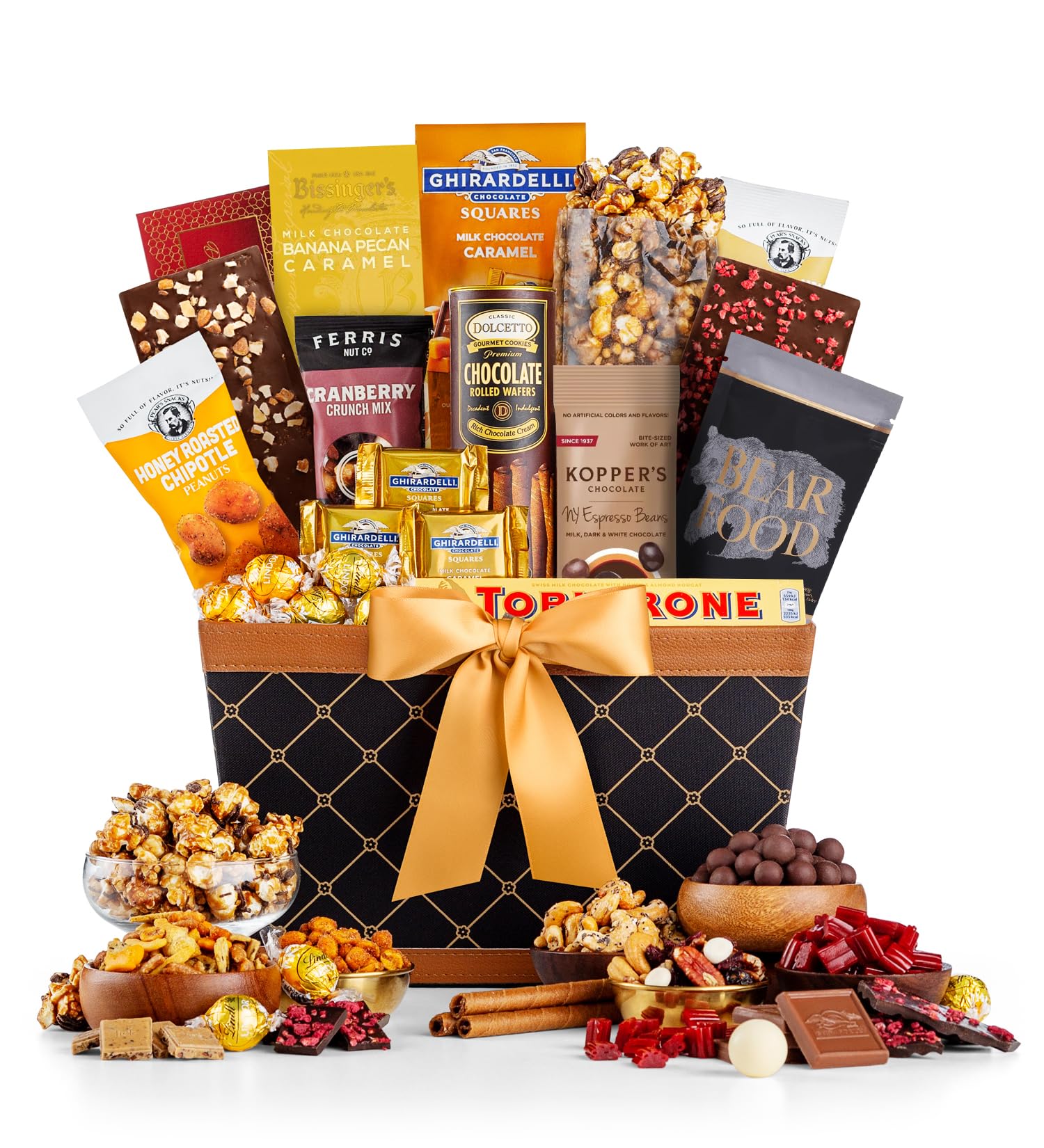 Amazon.com : GiftTree Golden Gourmet Grand Gift Basket - Featuring ...
