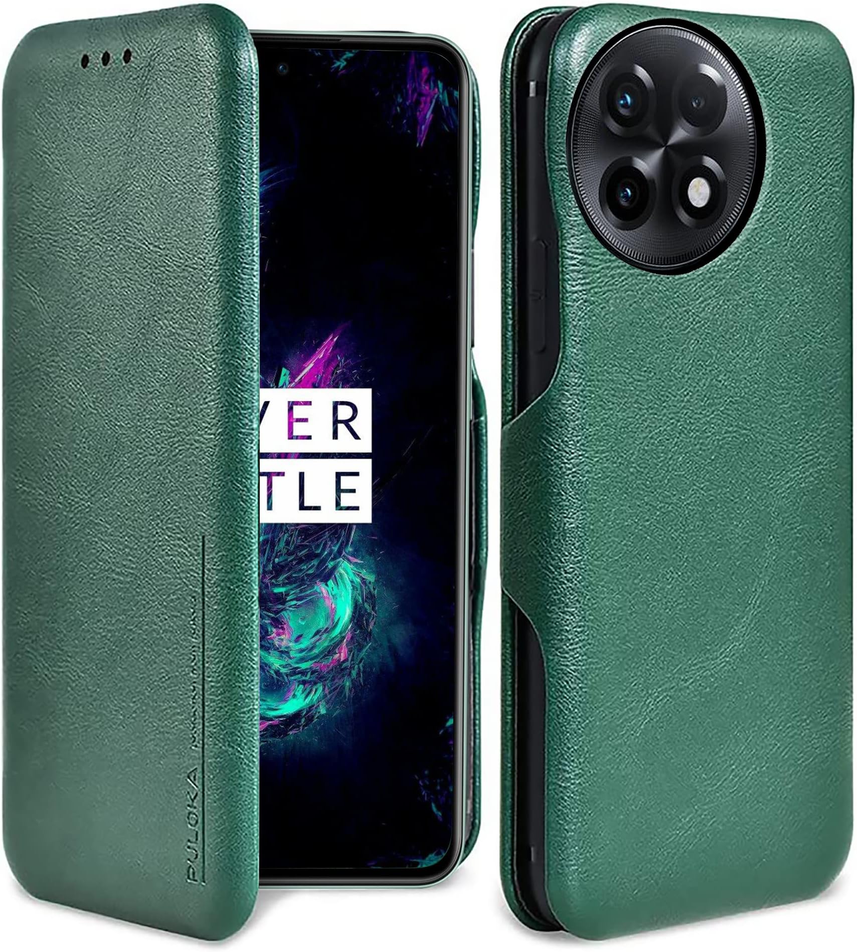 PULOKA for OnePlus 11 - Sleek Flip Case - Premium Vegan Leather Phone ...