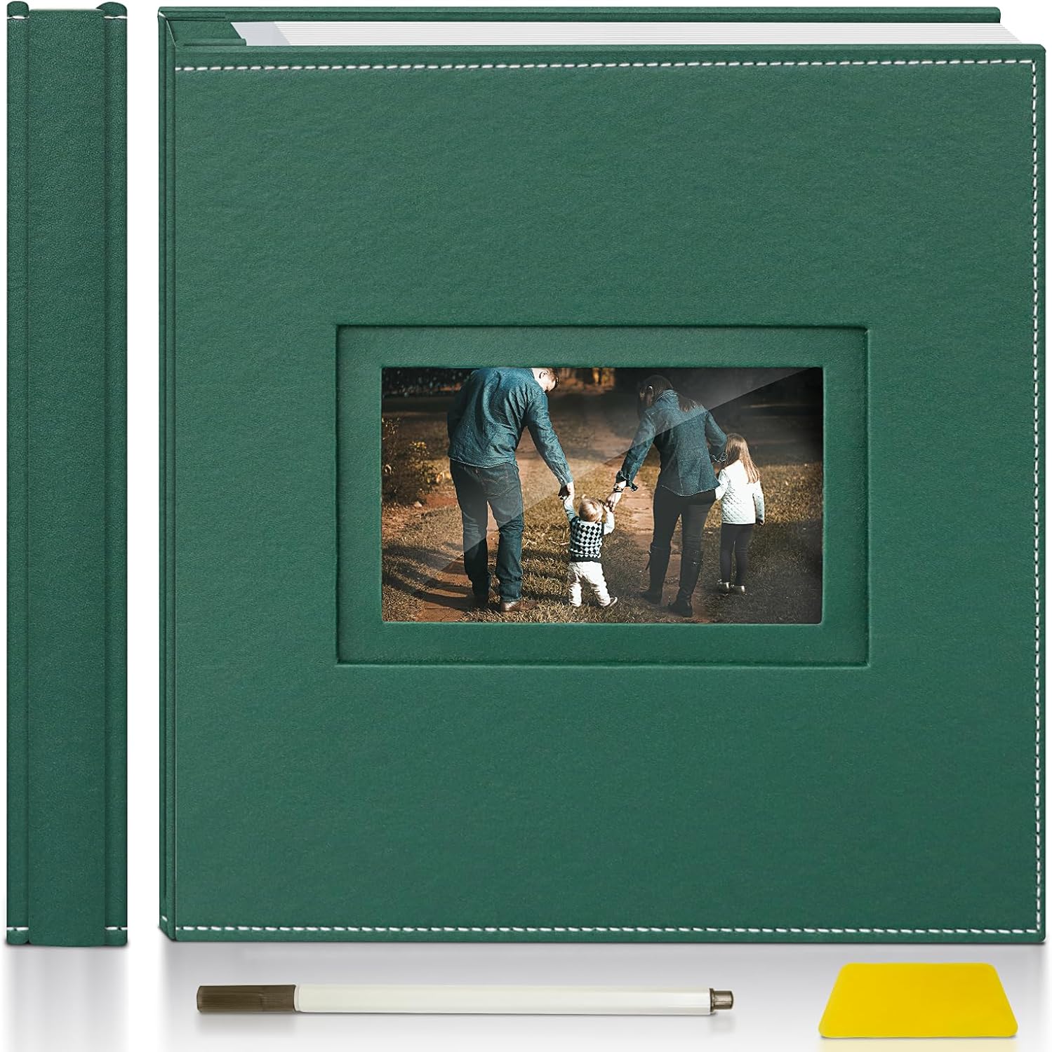 Amazon.com: Popotop Photo Album Self Adhesive Scrapbook for 4x6 5x7 ...
