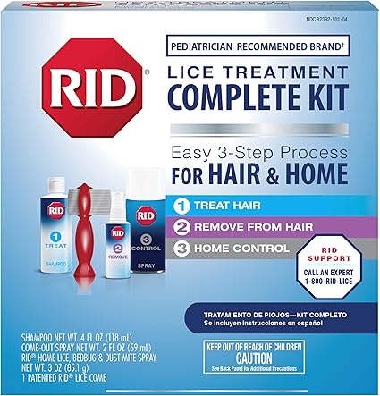 Amazon.com: RID Lice Treatment Complete Kit Includes Fluid Ounces Lice ...