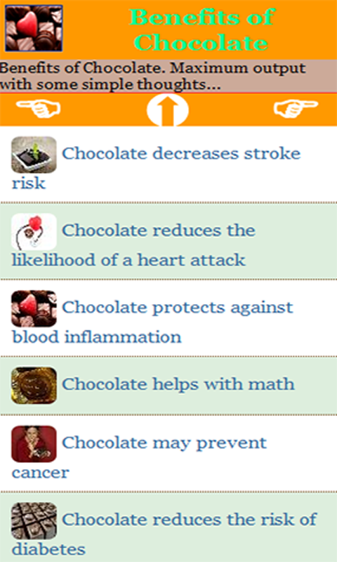 Benefits of Chocolate - App on the Amazon Appstore