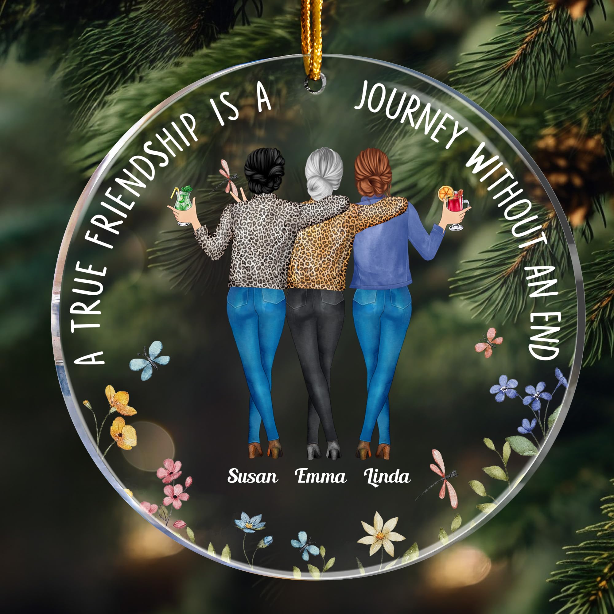 Amazon.com: Macorner Personalized Friendship Gifts Hanging Acrylic ...