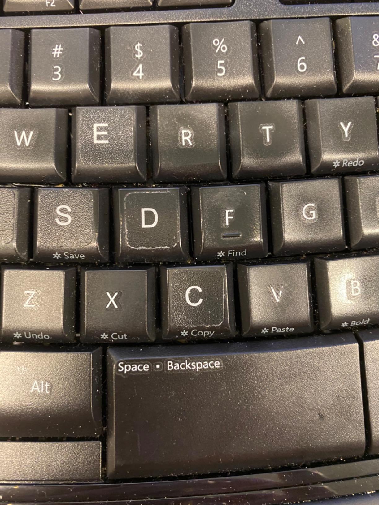 [2PCS PACK]Universal English Keyboard Stickers Black Background with ...