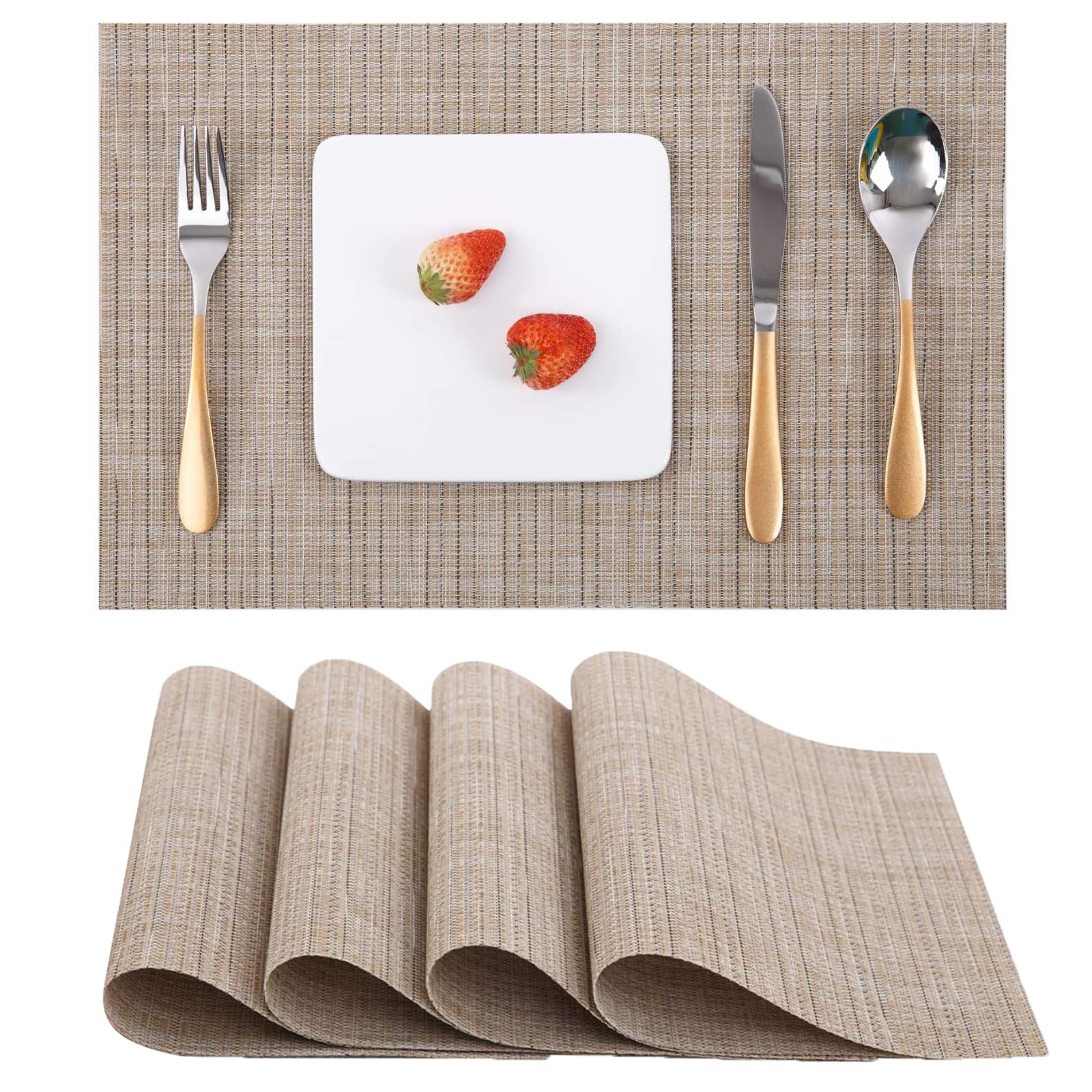 Amazon.com: Myir JUN Place Mats, Table Mats Set of 4 Indoor Placemats ...