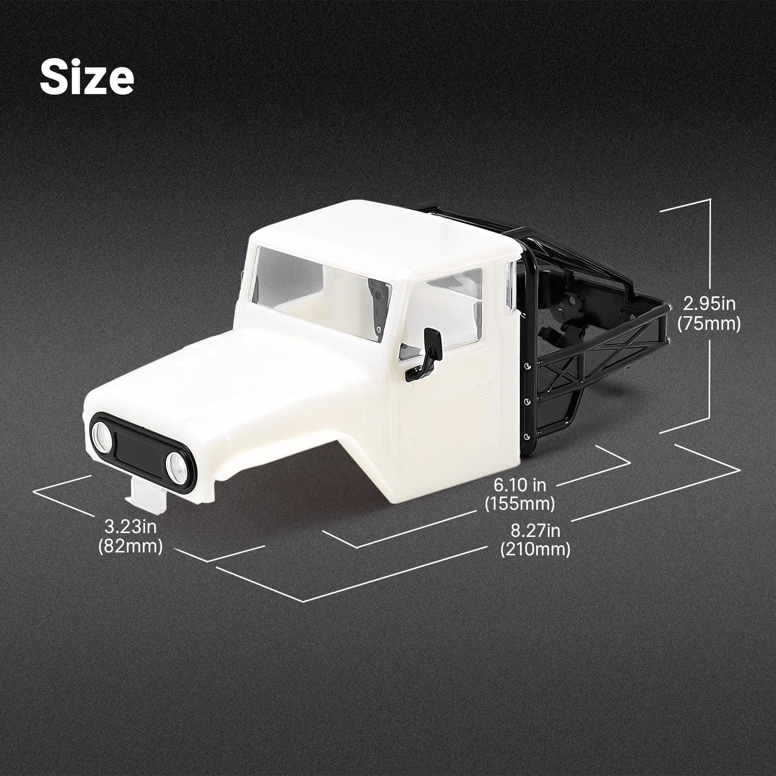 Snapklik.com : INJORA 87g IR40 Truck Body Shell