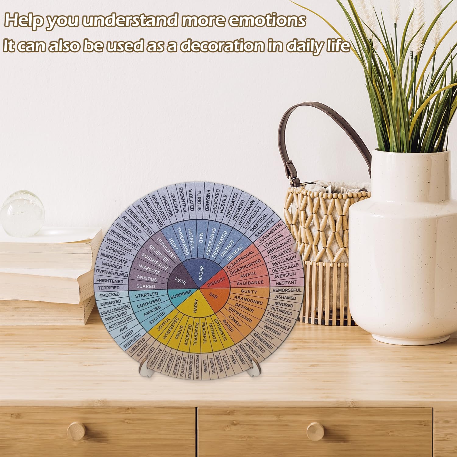 Therapy Cards Feelings Wheel Printable Eotion Chart Ental Health Poster ...