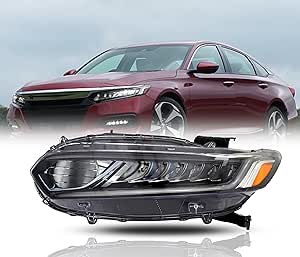 Amazon.com: Headlamp Replacement for Honda 2018 2019 2020 Accord CAPA ...