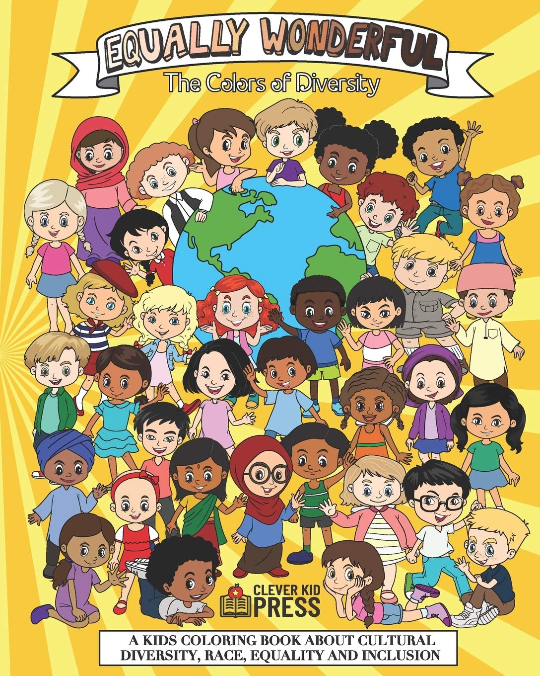 Equally Wonderful The Colors Of Diversity Anti Racism Coloring Book ...