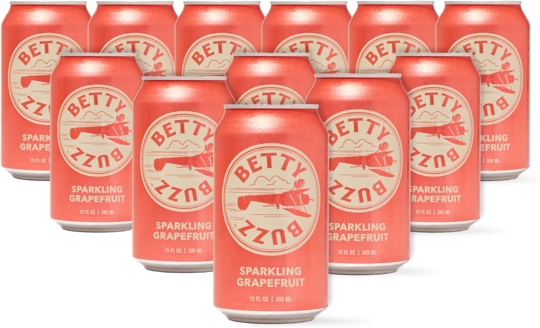 Amazon.com : Betty Buzz Sparkling Grapefruit Premium Sparkling Soda by ...