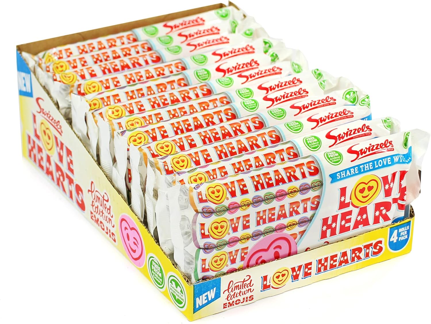 Swizzels Original Love Heart Sweets - A Delicious, Fruity, Fizzy ...