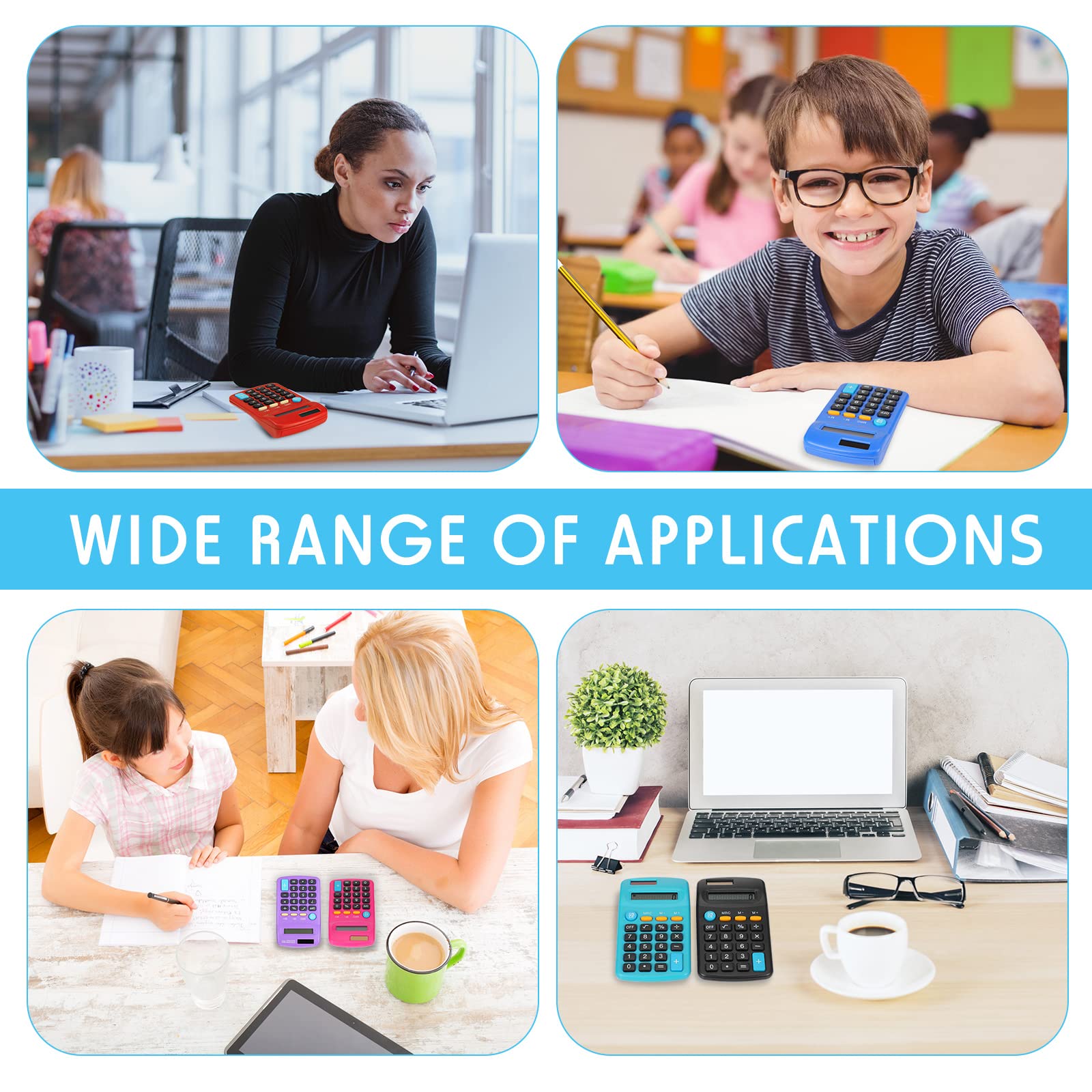 Snapklik.com : 24 Pcs Basic Calculators For Students Small Calculators ...