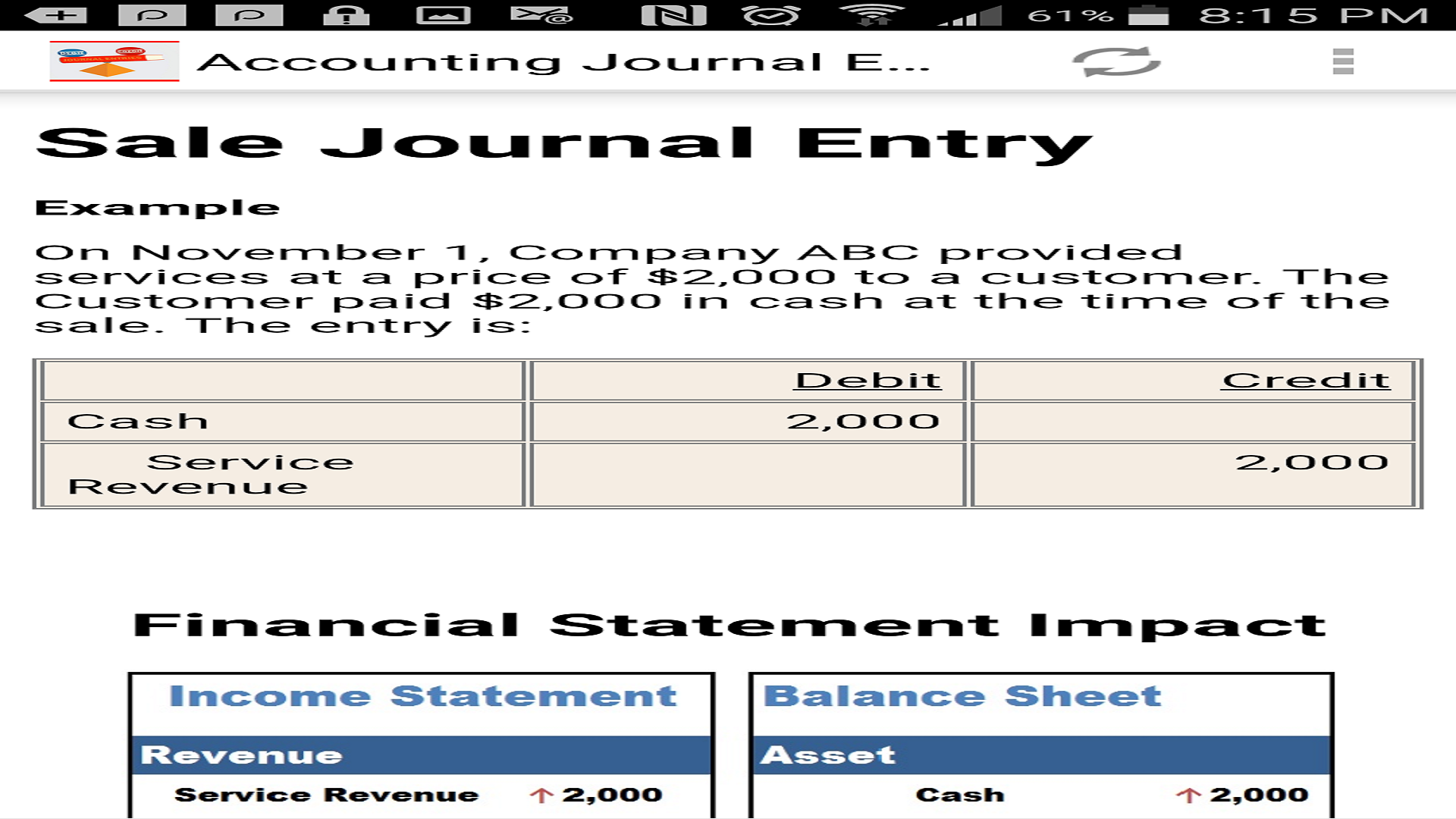 Accounting Journal Entries:Amazon.com:Appstore for Android