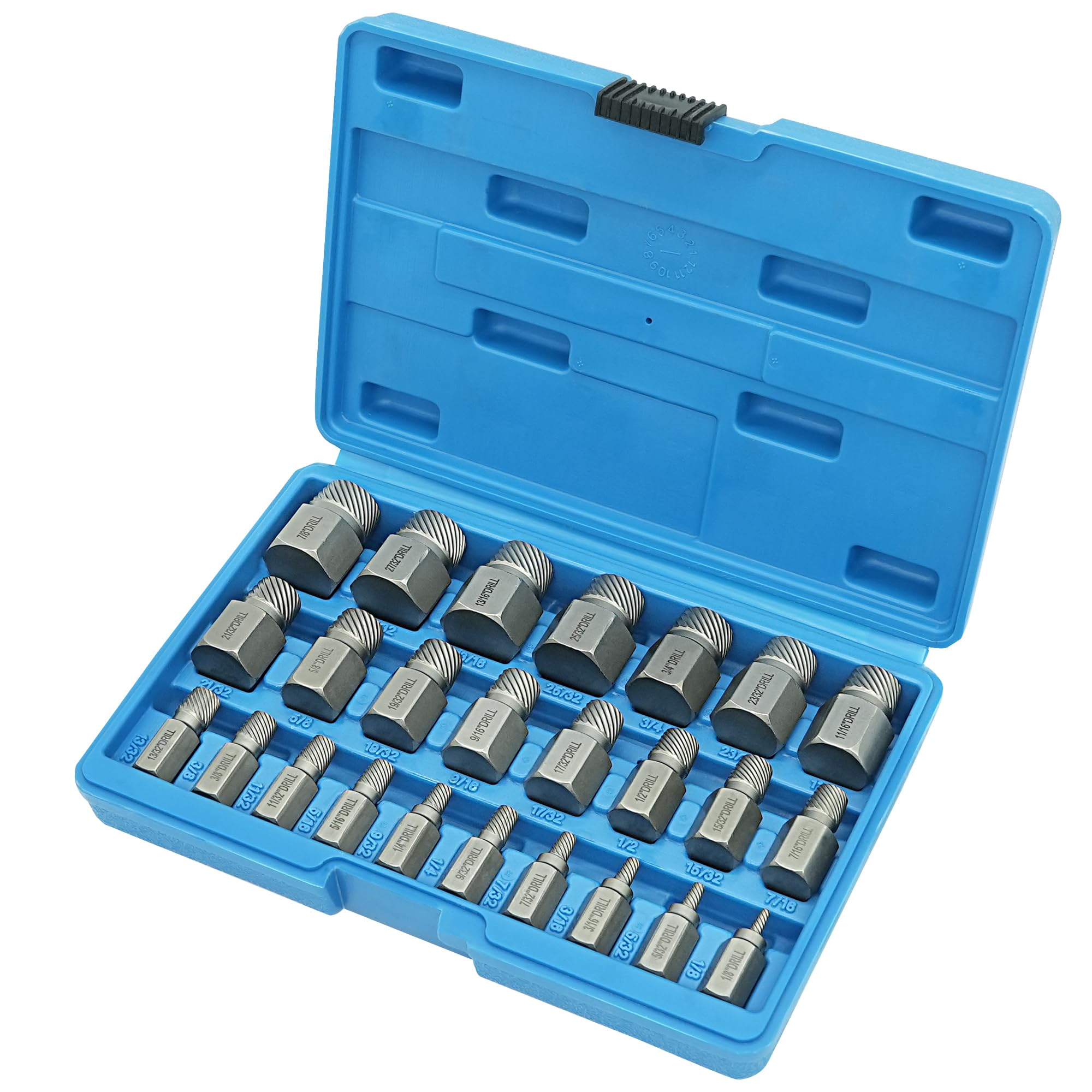 GMTOOLS 25-Piece Screw Puller Kit, Multi-Spline Hex Head, 3/8 Inch ...