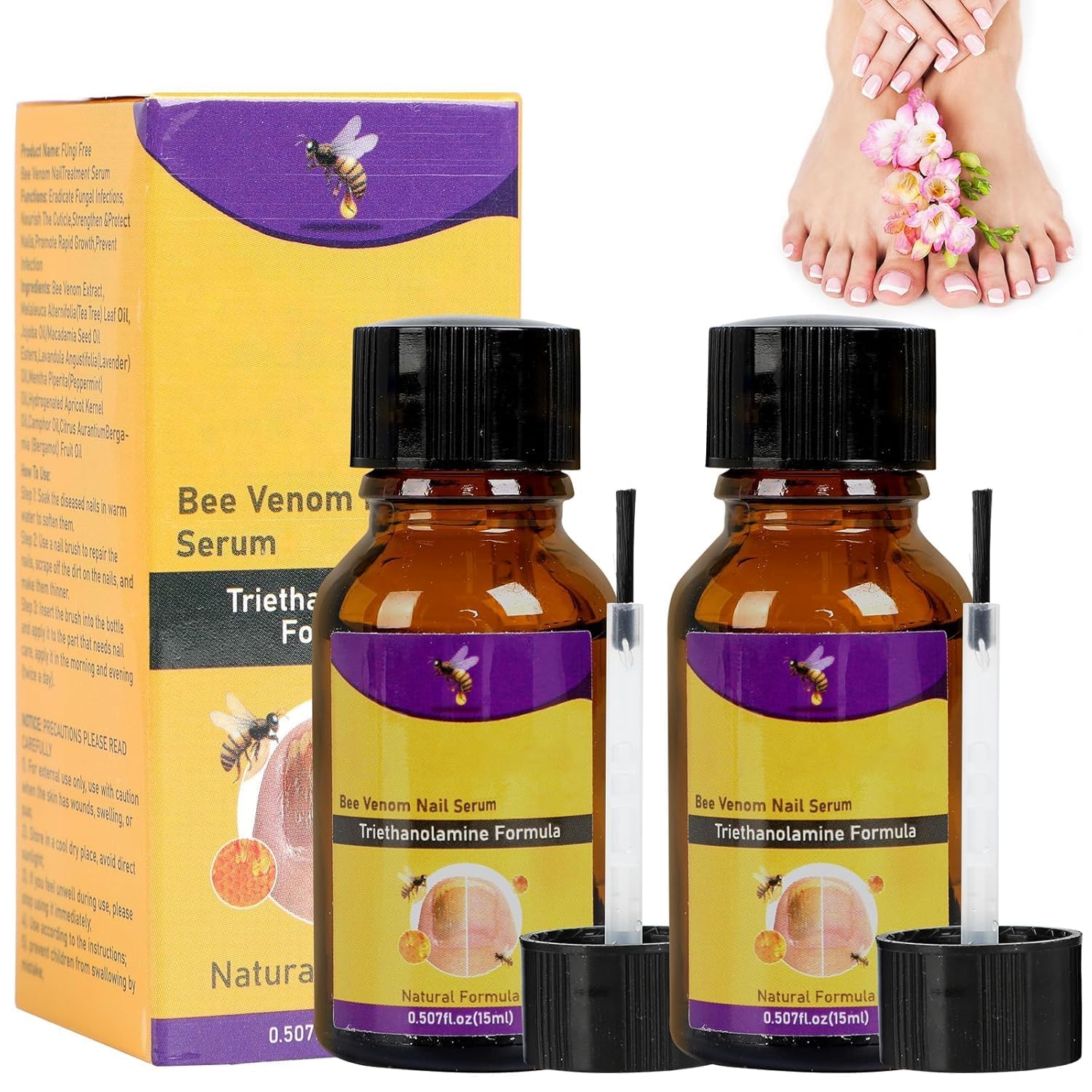 Buy Bee Venom Nail Serum, Bee Venom Fast-Acting Anti-Fungal Nail ...