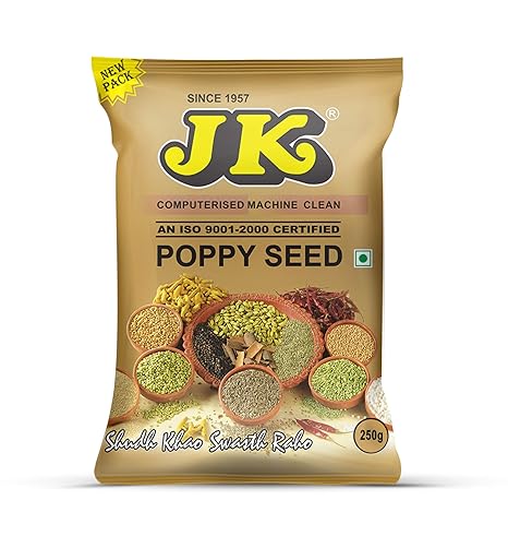 JK Poppy Seeds, 250g | Indian Posto Dana | Khus Khus Posto | Whole Khus ...