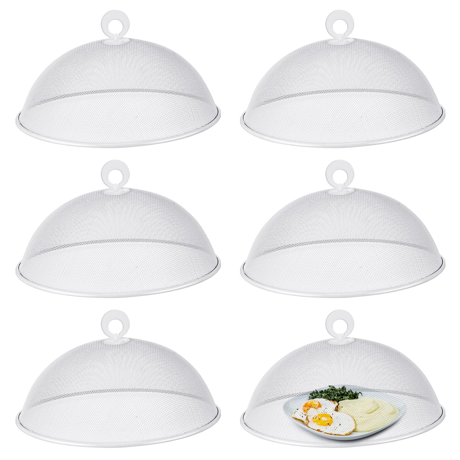 Amazon.com: Gerrii 6 Pcs Metal Mesh Food Cover Outdoor Mesh Food Tents ...