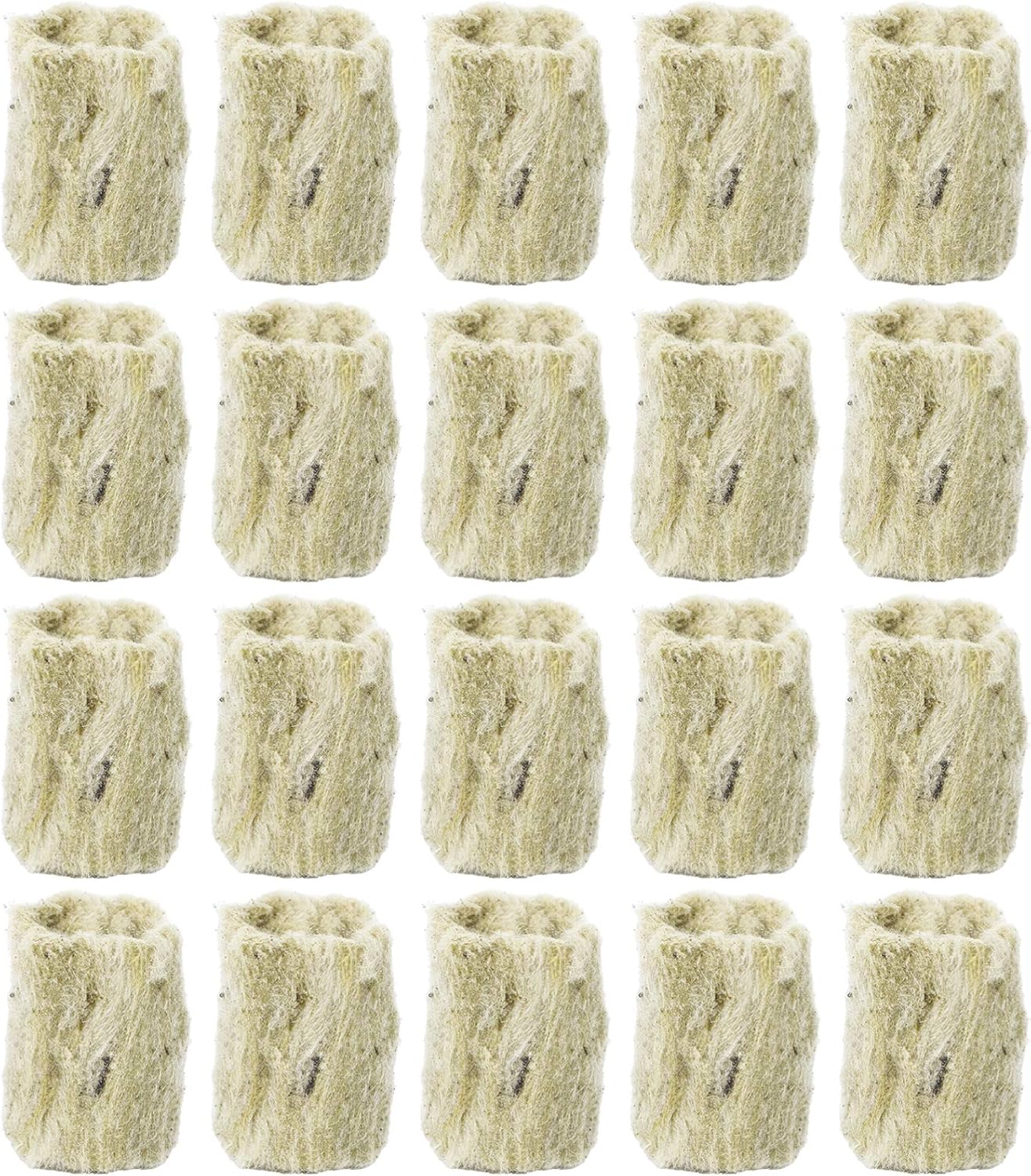 Amazon.com : Cabilock 20pcs Rockwool Plant Plugs Garden Hydroponic ...