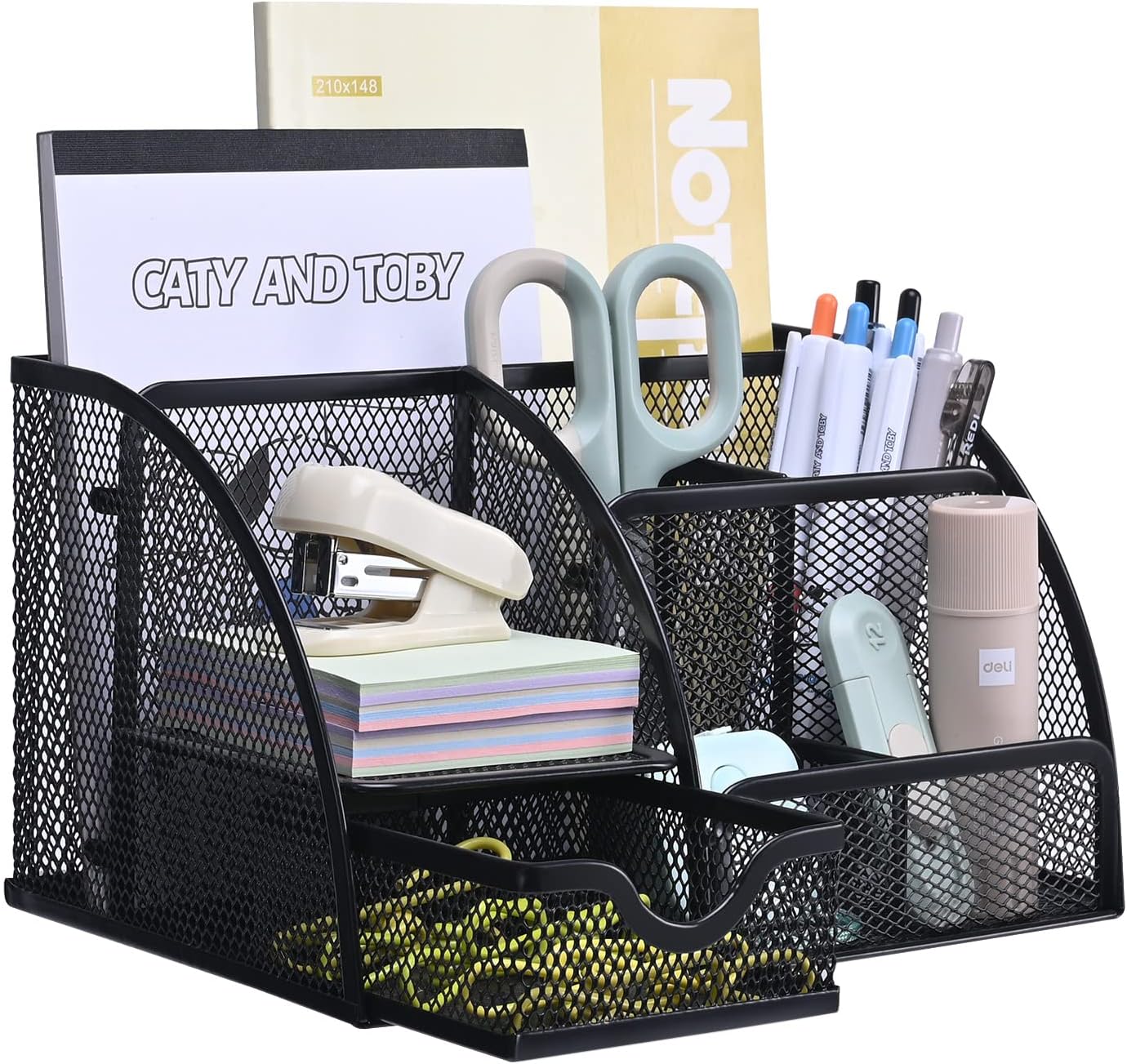 MumdoYAL Organizzatore da scrivania, organizer per ufficio in metallo a ...