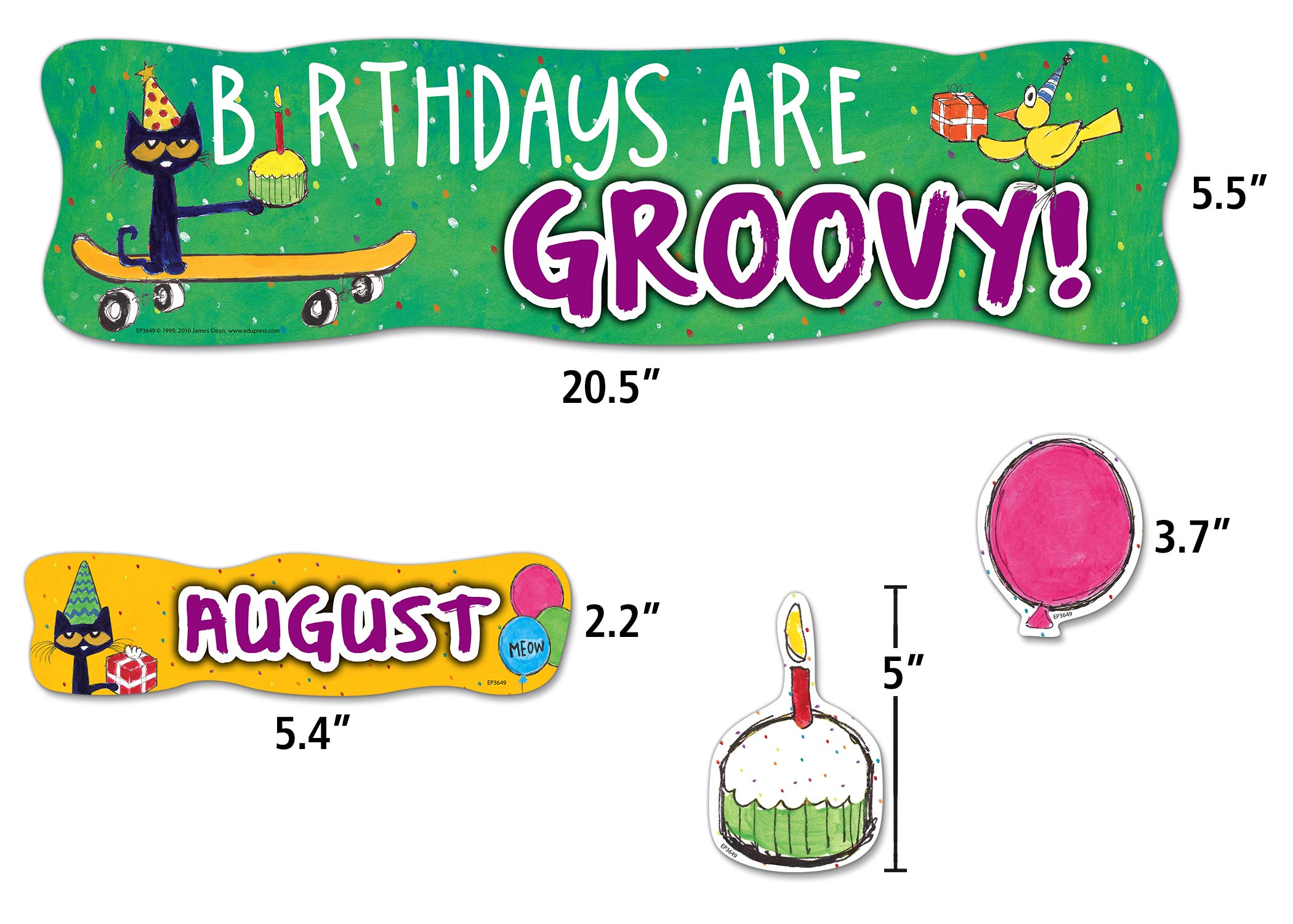 Snapklik.com : Pete The Cat Birthdays Are Groovy Mini Bulletin Board