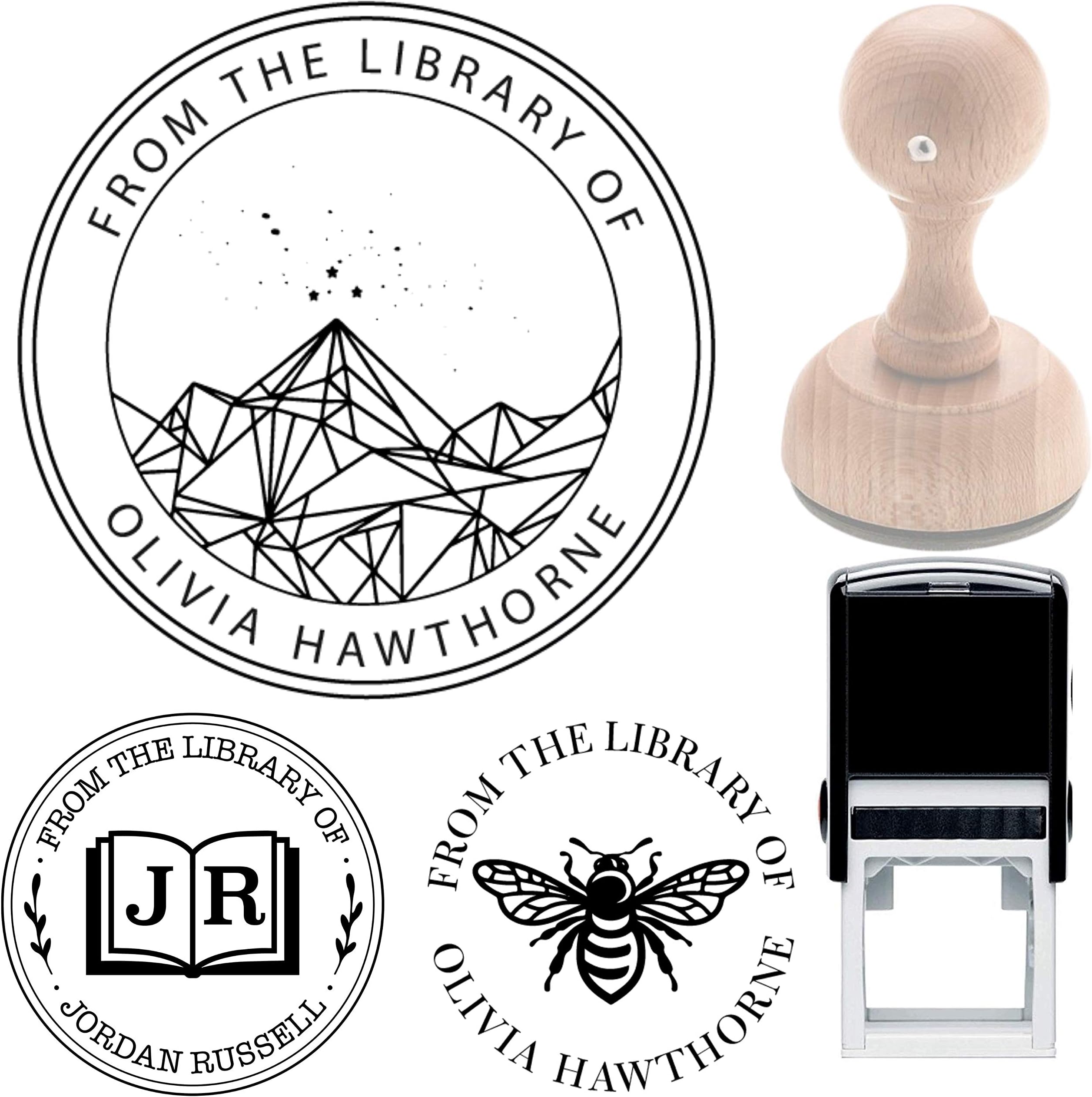 Amazon.com : Book Stamp - From the Library of Stamp Please Return To ...