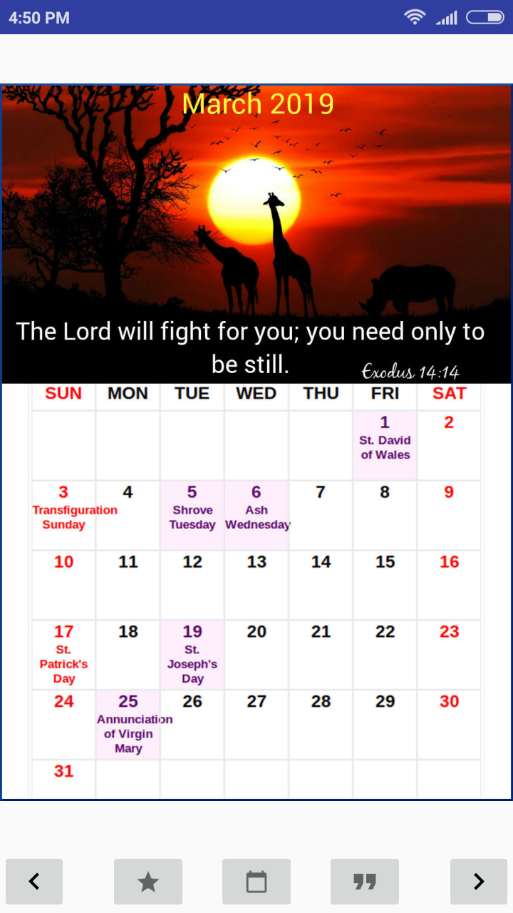 Christian Calendar 2019 - App on Amazon Appstore