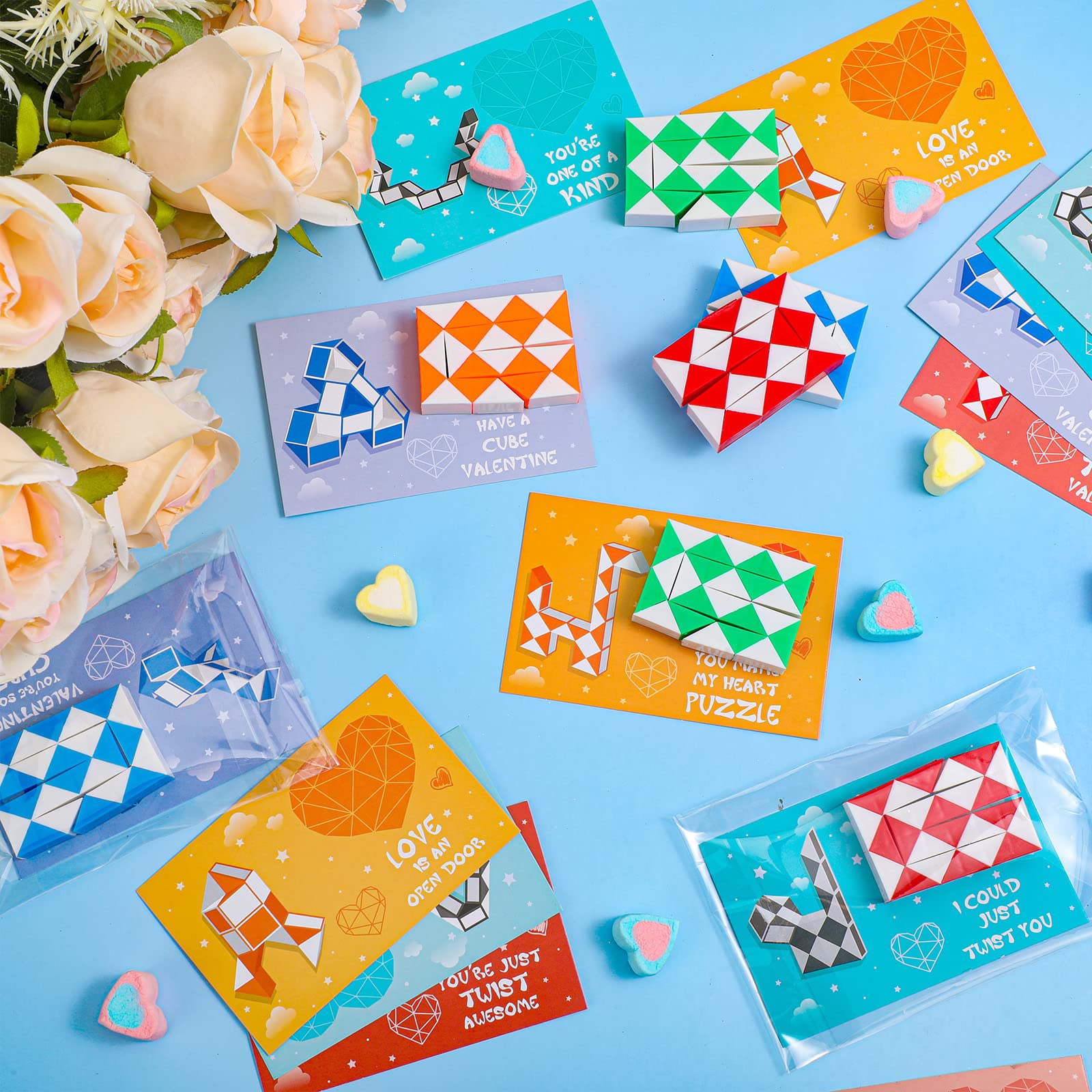 Snapklik.com : 24 Pieces Valentines Day Cards School Gifts For Kids ...