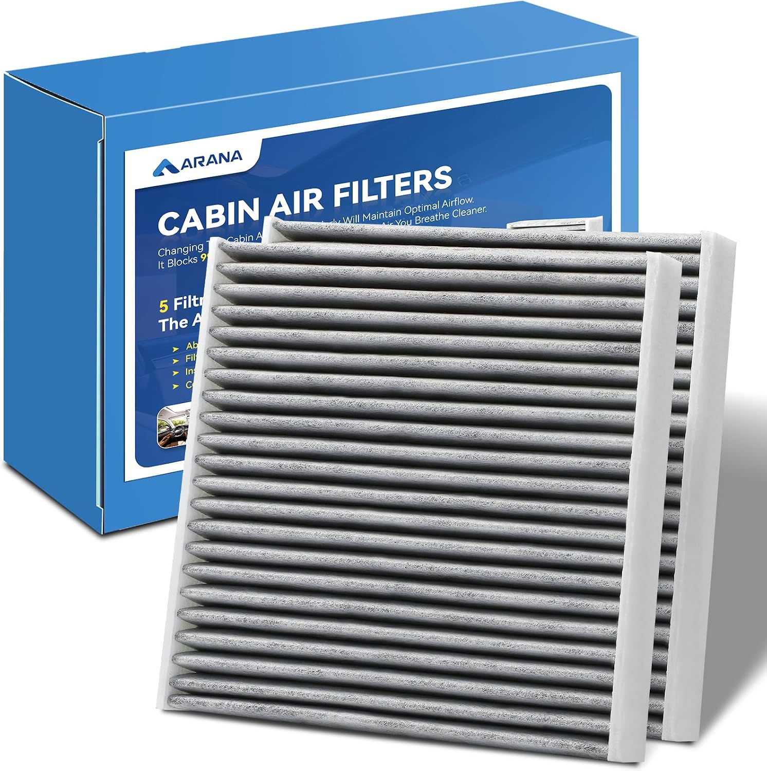 ARANA CF11182 (CP182) Cabin Air Filter With Activated Carbon ...