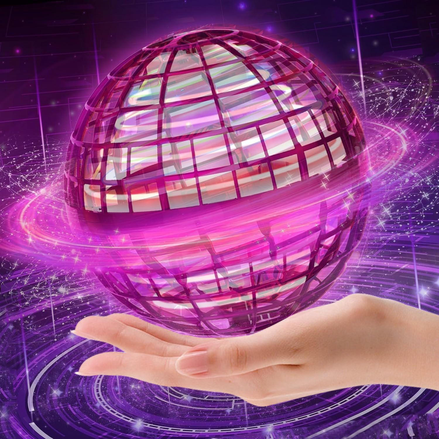 Flying Orb Ball Toy, Hover Orbs Balls with LED, Boomerang Ball, 360 ...